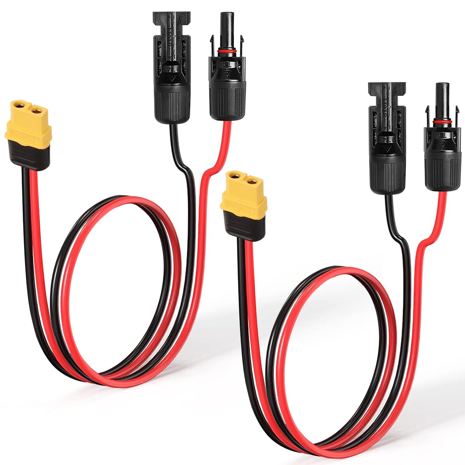 Solar to XT60 Extension Cable 10AWG 2FT Solar Connector to XT60 Adapter ...