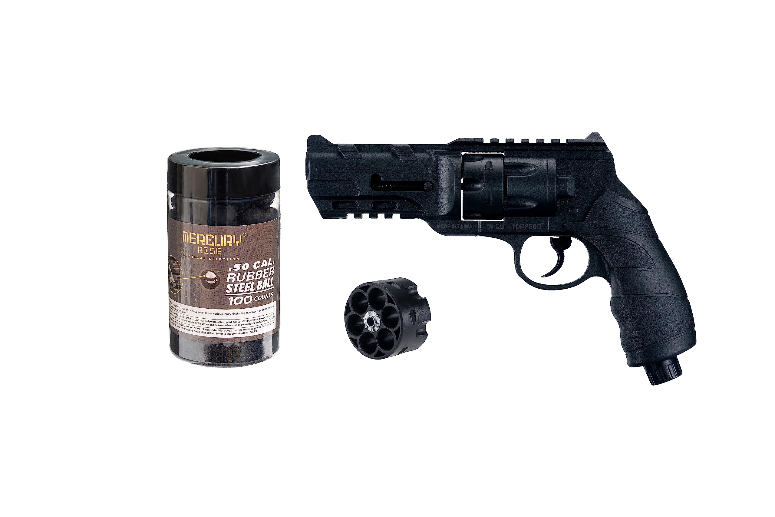 Mercury Rise Torpedo Revolver 50 Caliber Pistol Black And One ...