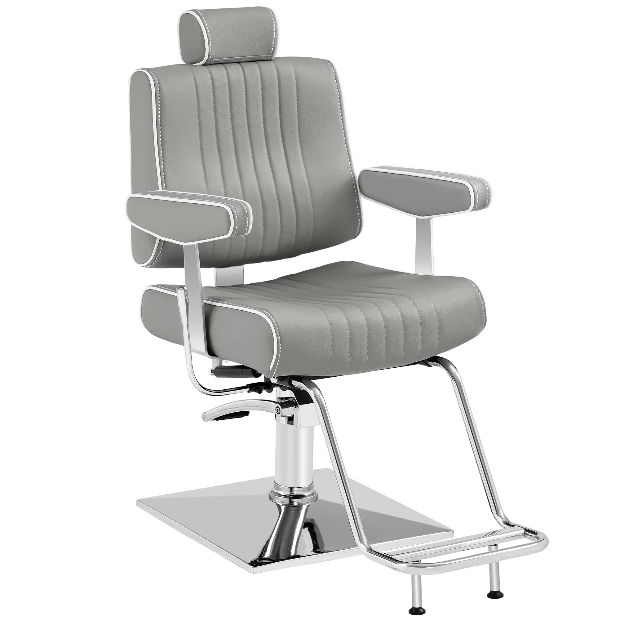Amazon.com: BarberPub Classic Barber Chair All Purpose Modern Hydraulic ...