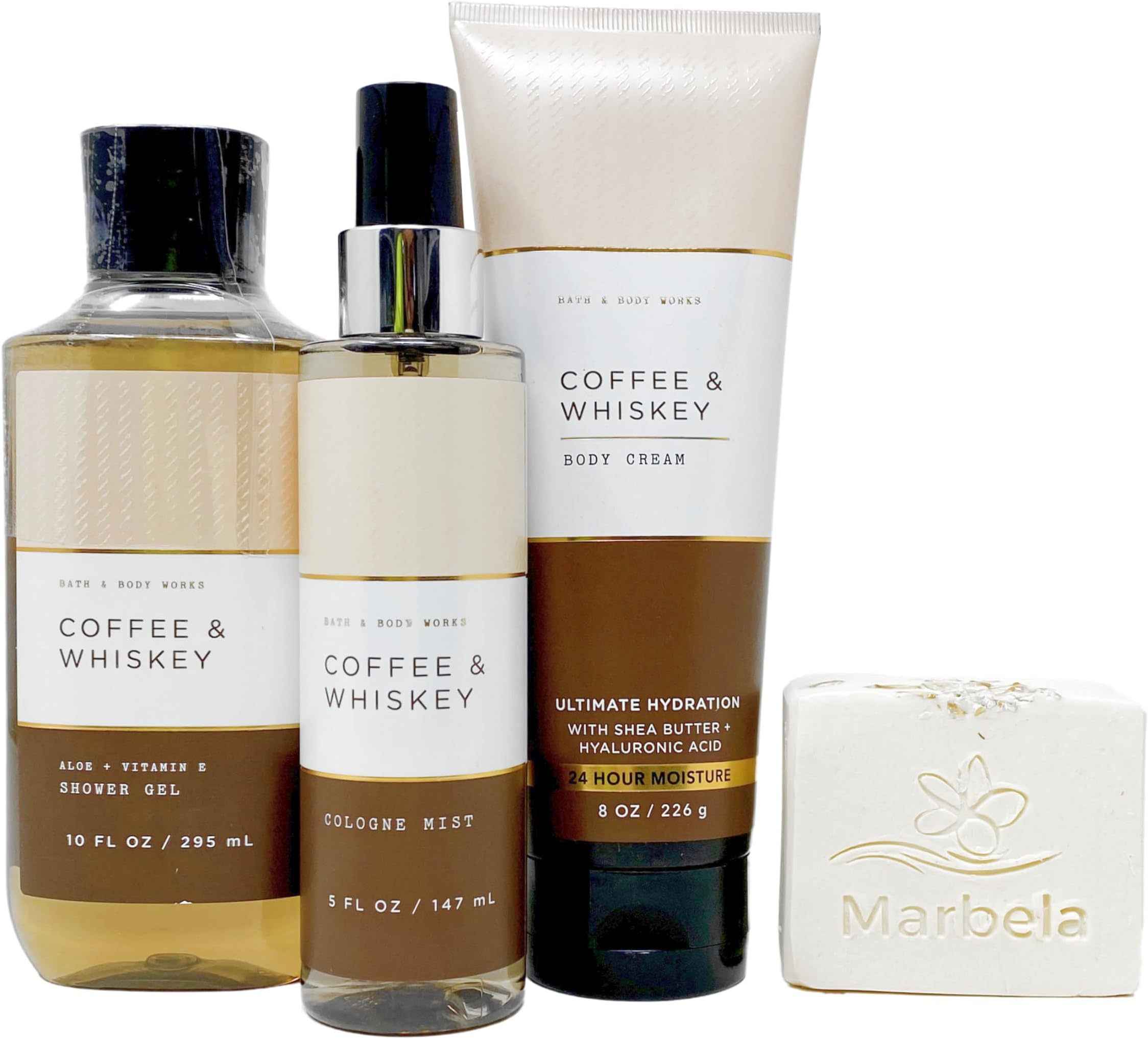 Amazon.com : Bath & Body Works Coffee & Whiskey - Trio Gift Set - Body ...