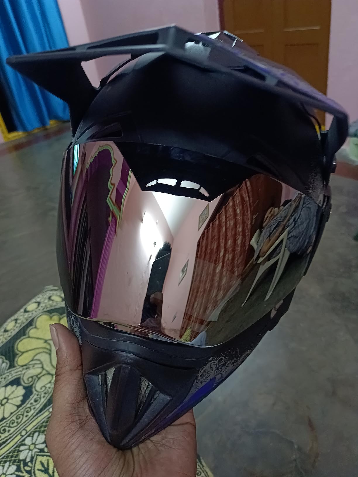 Vega Off Road D/V Helmet Mercury Visor : Amazon.in: Car & Motorbike