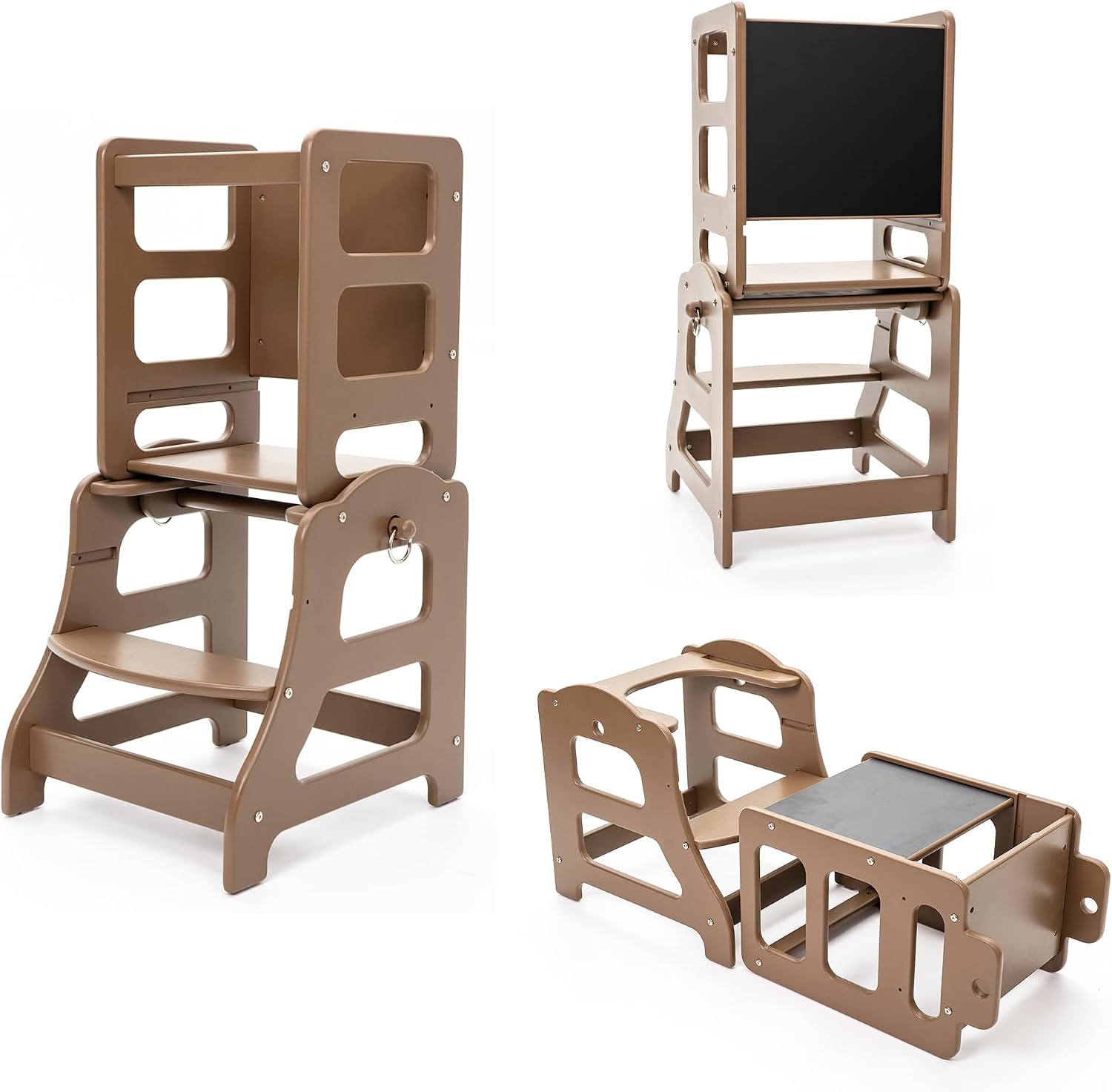 Amazon.com: 3 in 1 Toddler Tower, Children Step Stool Standing Tower ...