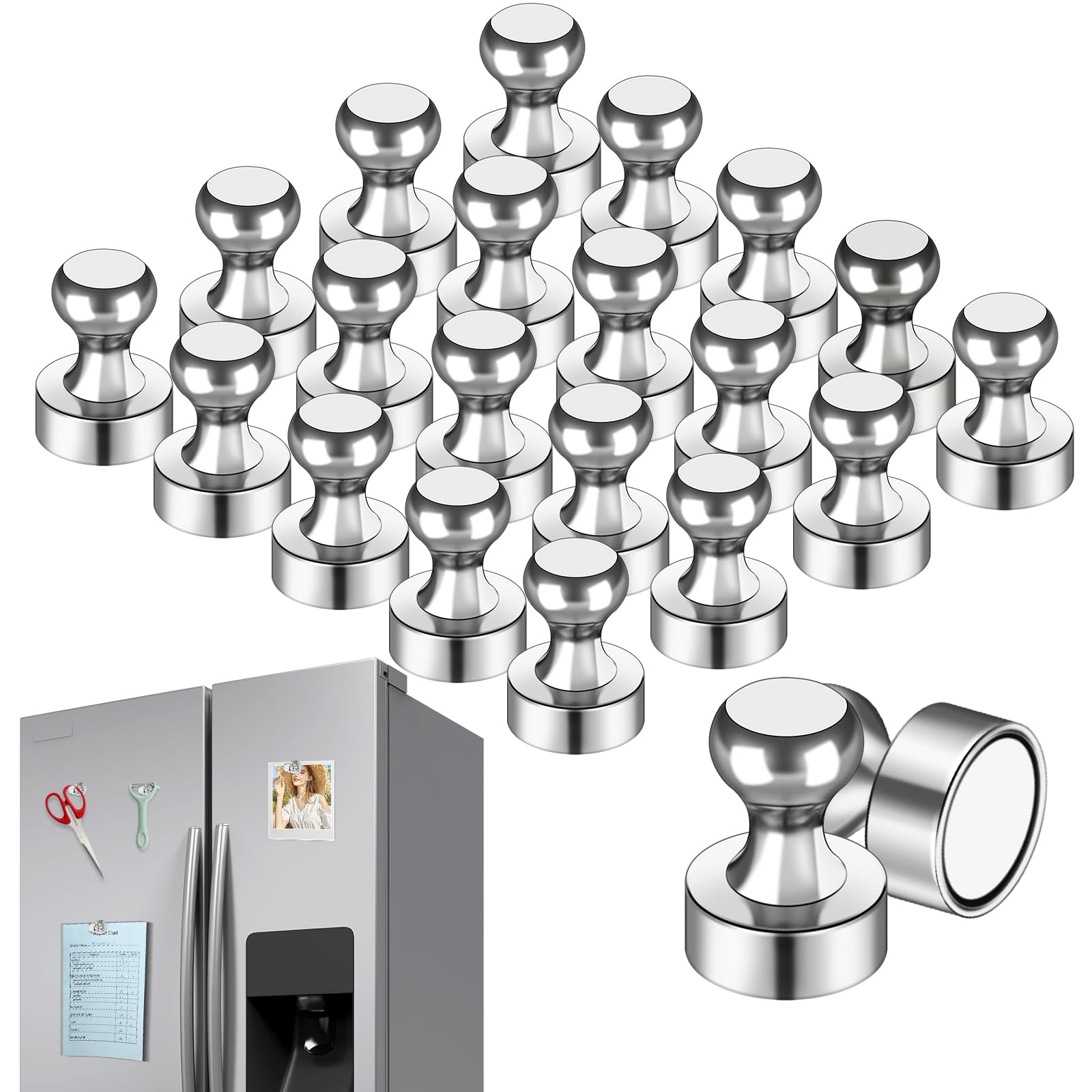 Amazon.com: LOVIMAG Fridge Magnet Refrigerator Magnets, Small Push Pin ...