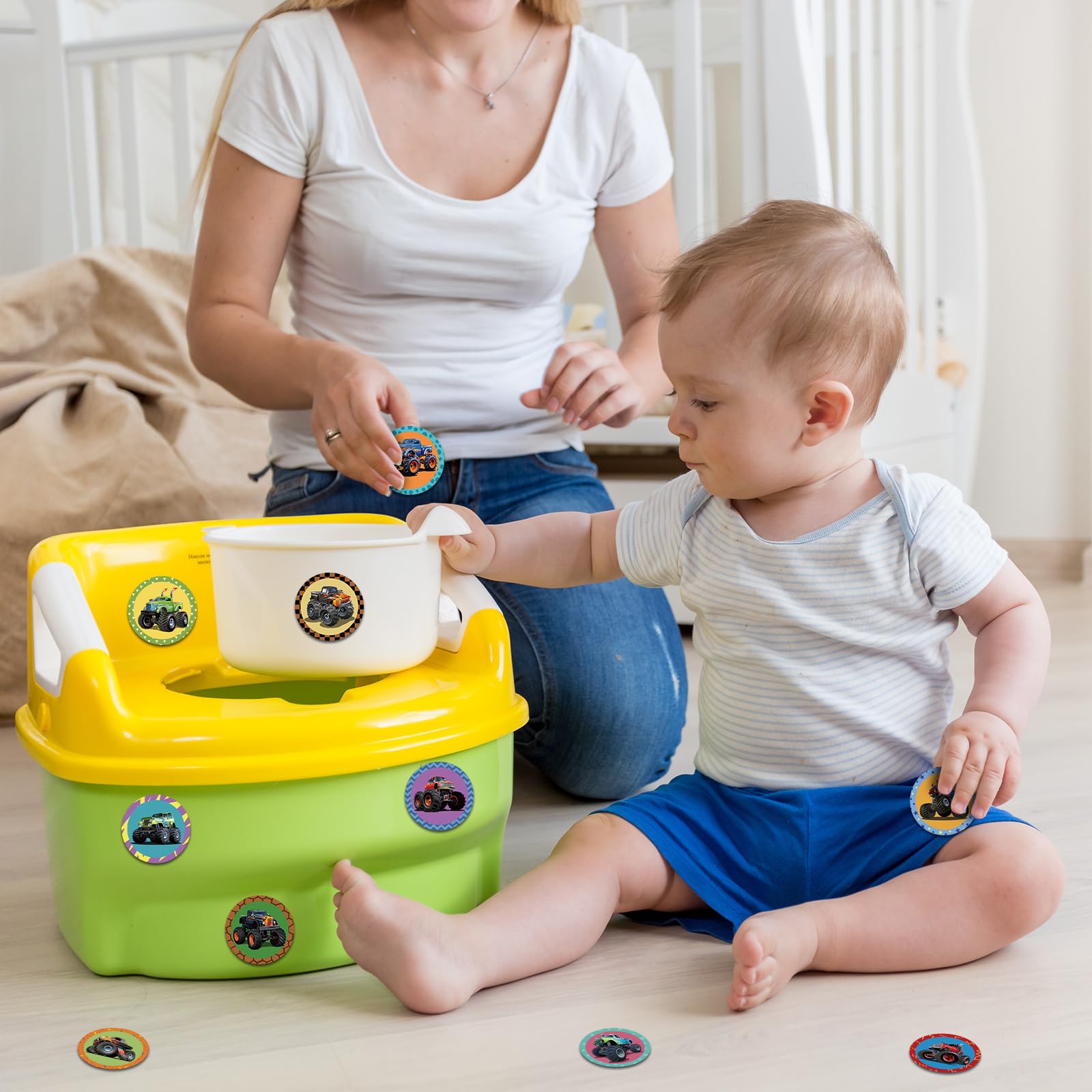 Snapklik.com : 20 Pcs Farm Animal Potty Training Stickers Dinosaur ...