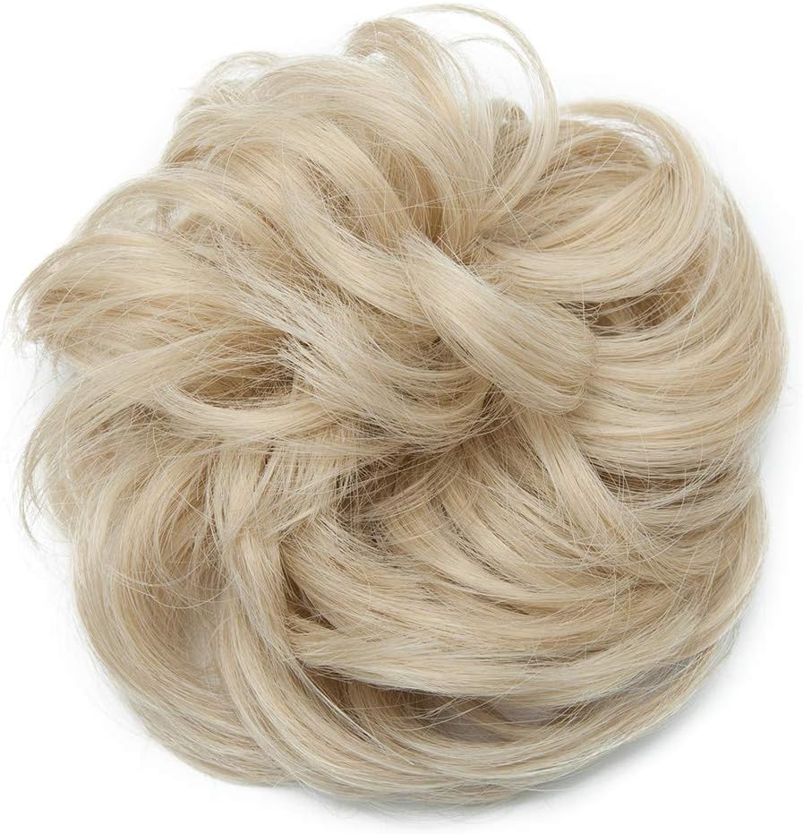 Hair Bun Extensions Messy Curly Wavy Hair Scrunchies Hairpieces ...