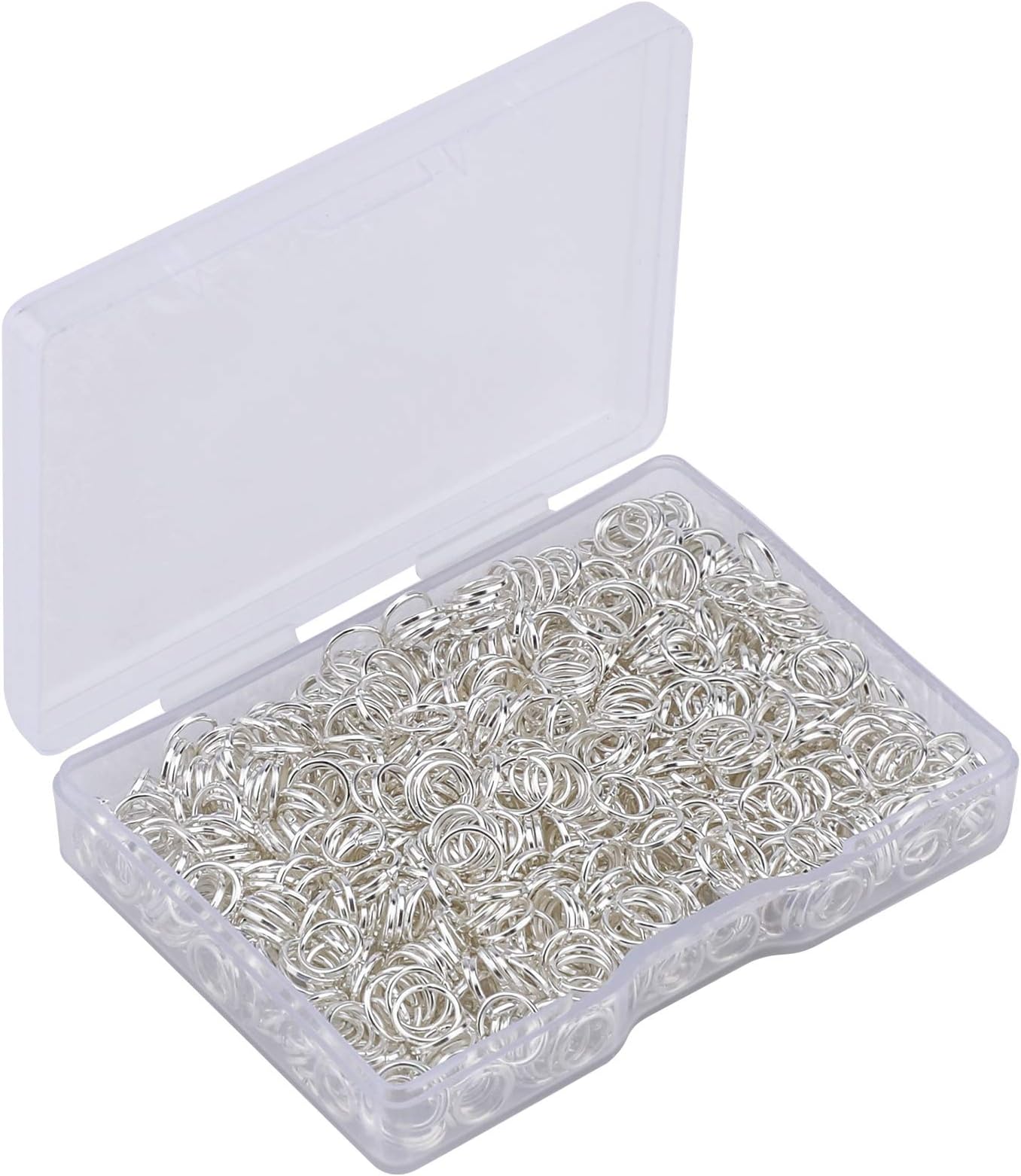 BEADNOVA 6mm Jump Rings Gold Jump Rings for Keychains Open Jump Rings ...