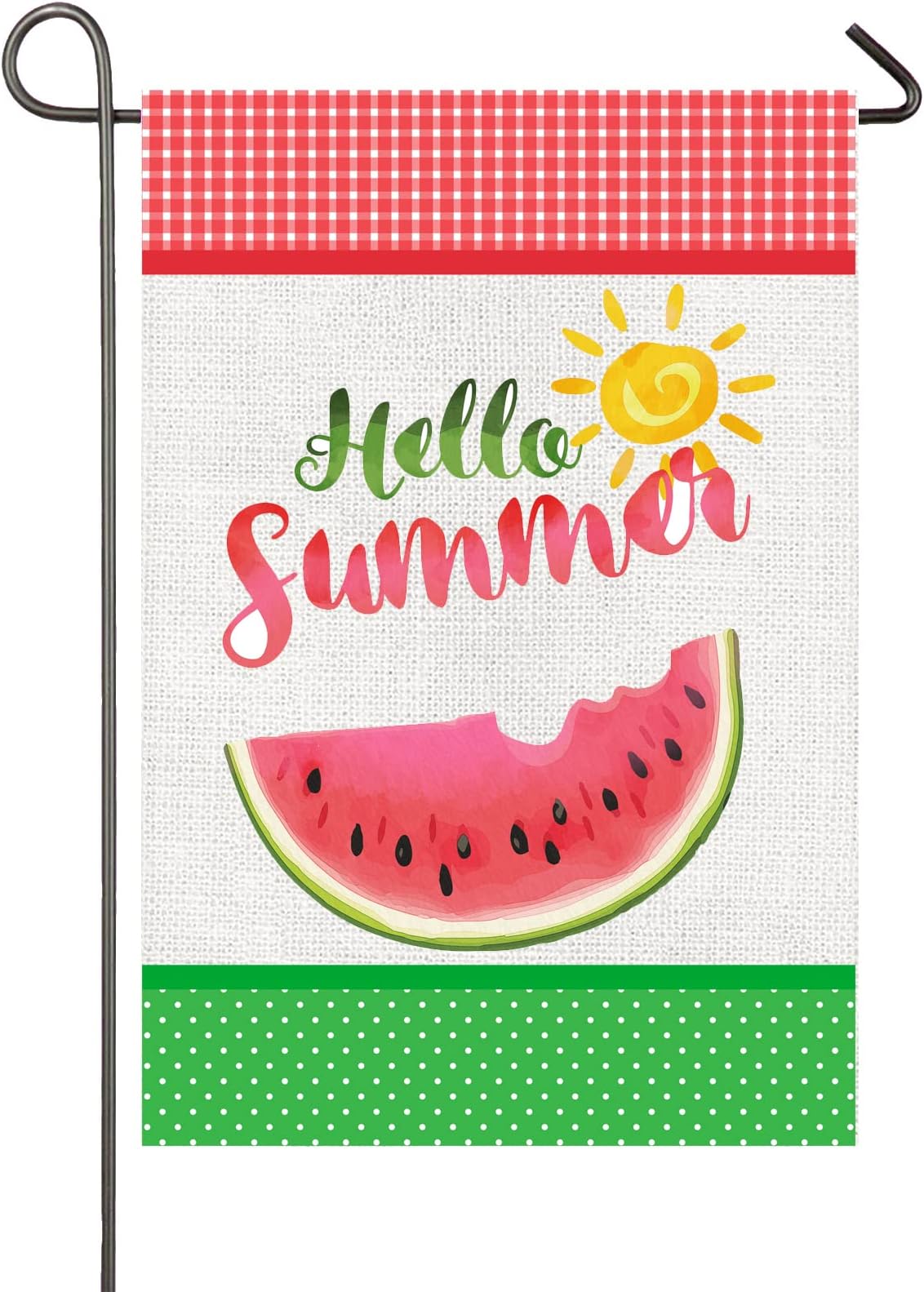 Amazon.com : BLKWHT Summer Beach Garden Flag 12x18 Vertical Double ...
