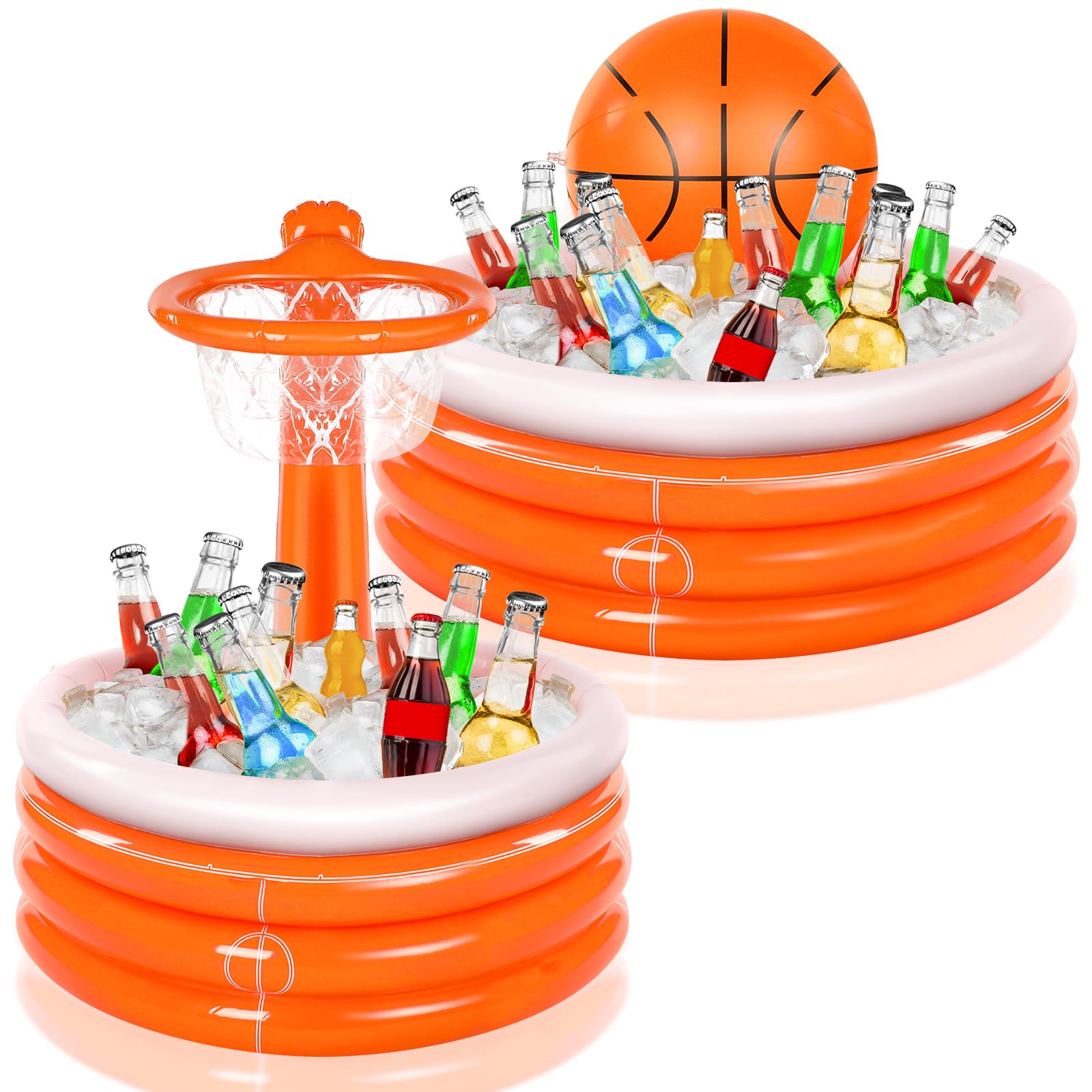 Amazon.com: Zhanmai 2 Pcs Inflatable Cooler Inflatable Ball Cooler ...