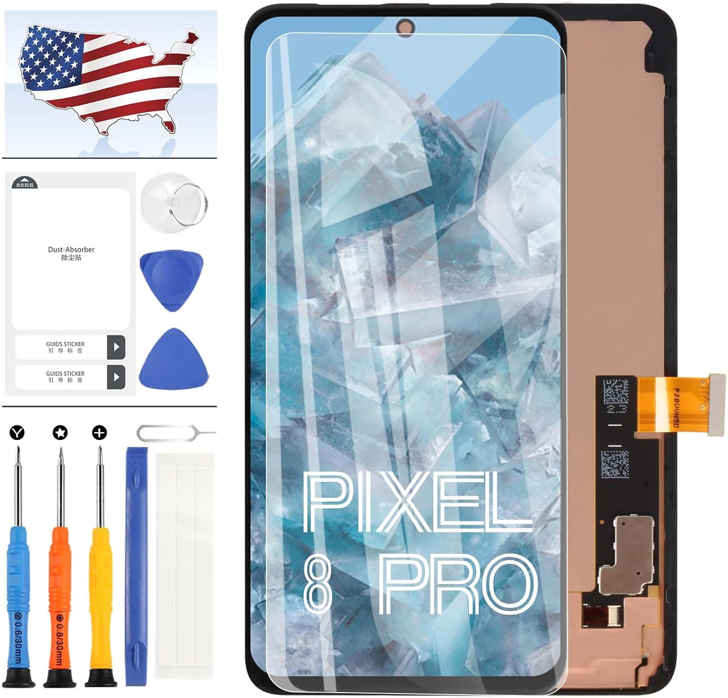 Amazon.com: OLED for Google Pixel 8 PRO 5G Screen Replacement kit for ...