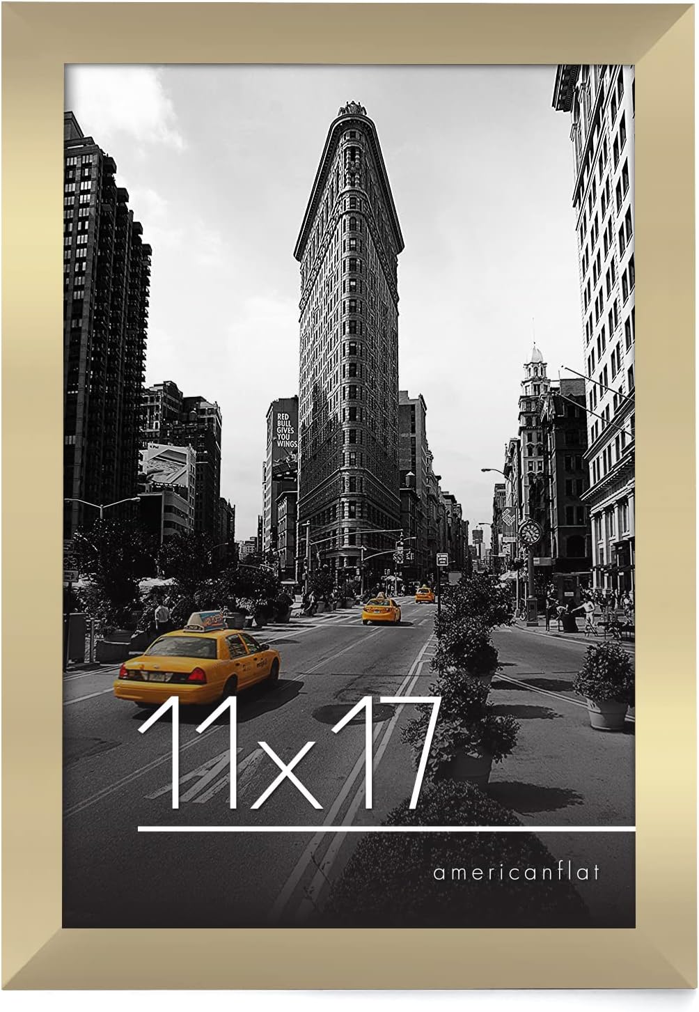 Americanflat 11x17 Gold Picture Frame - Legal Sized Paper Display ...