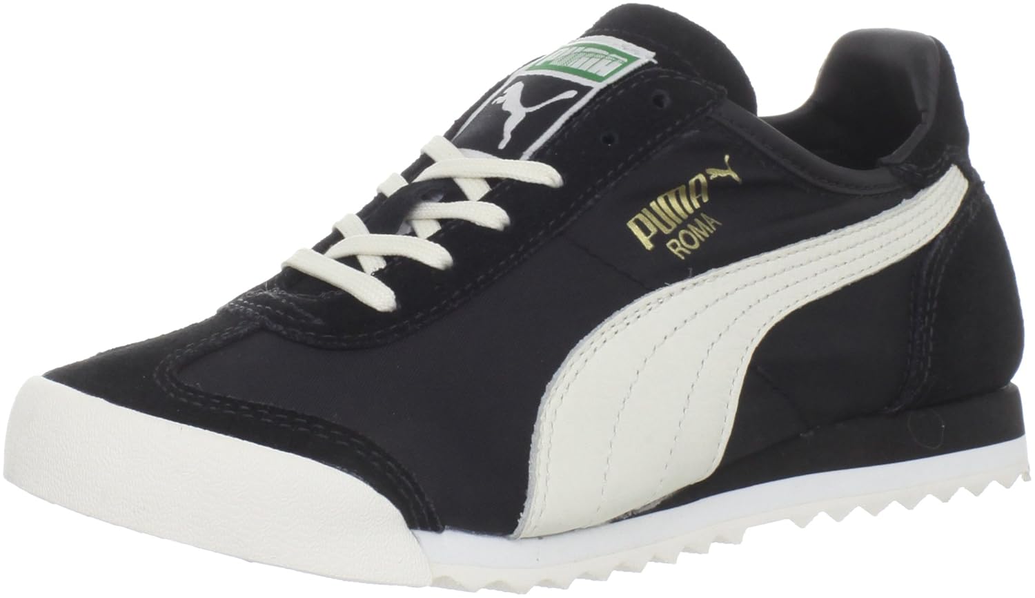 Buy Puma Roma Slim Nylon Sneaker,Black/Whisper White,7 US/8.5 D US at ...