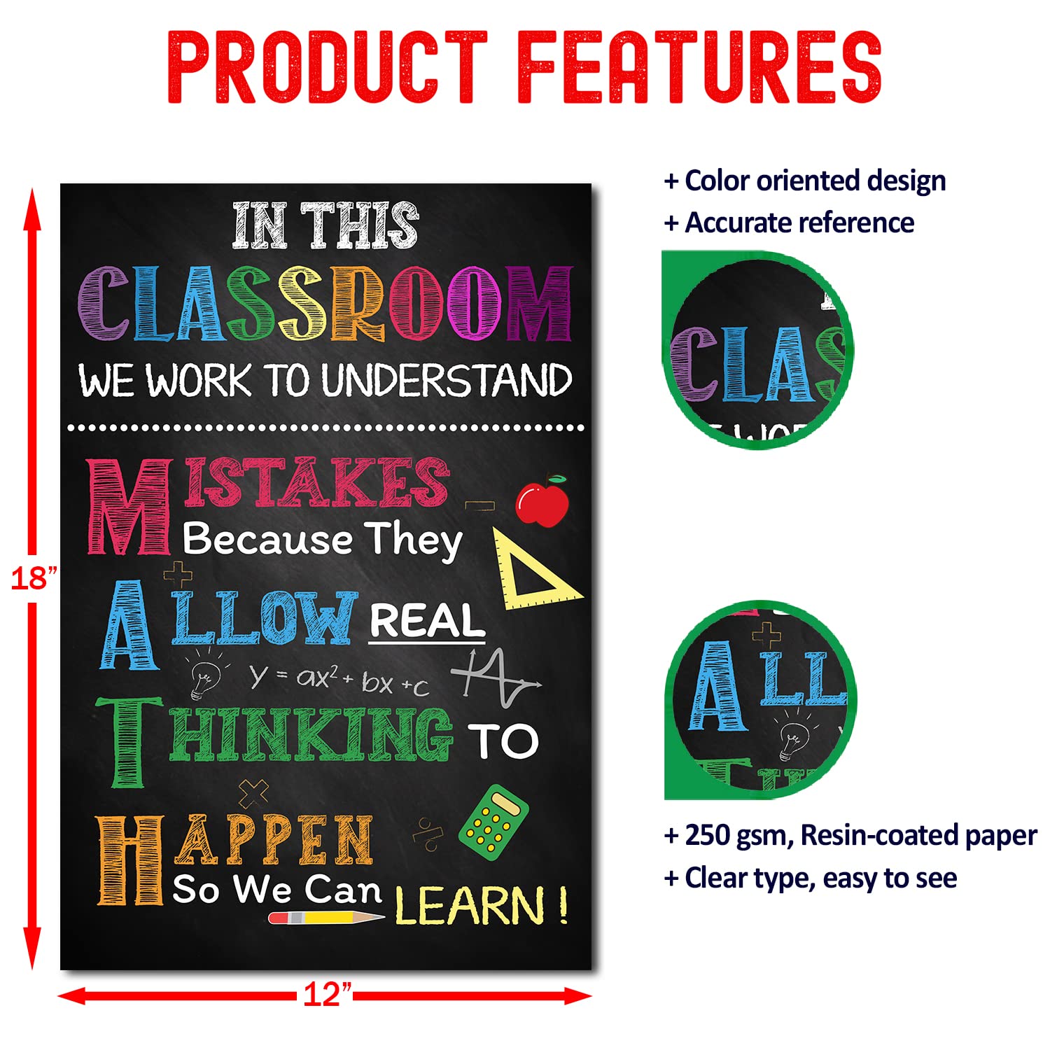 Snapklik.com : In This Classroom Math Posters - Funny Gifts Teacher ...