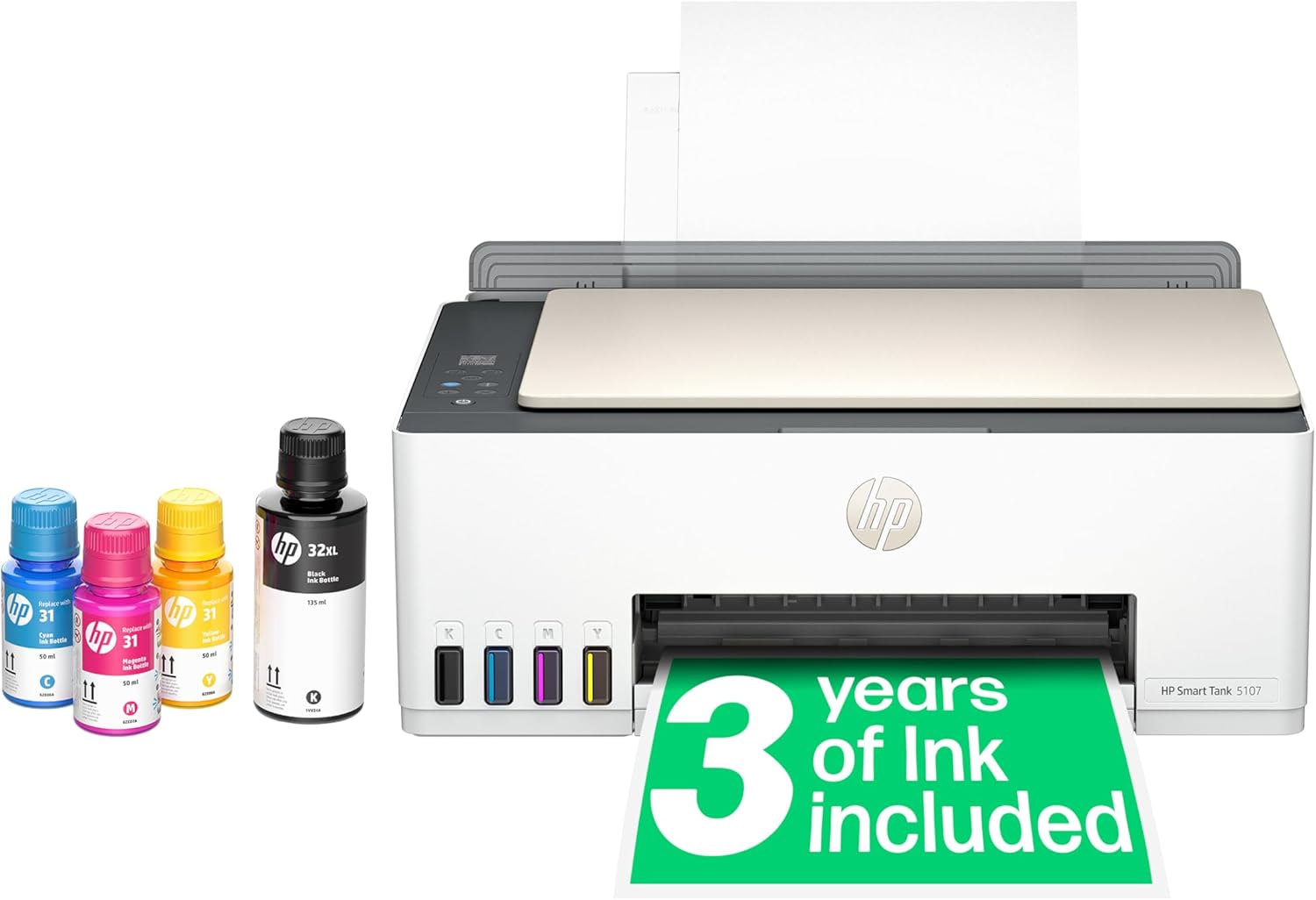HP Smart Tank 5107 All in One Printer , Perfect for Home , Colour ...