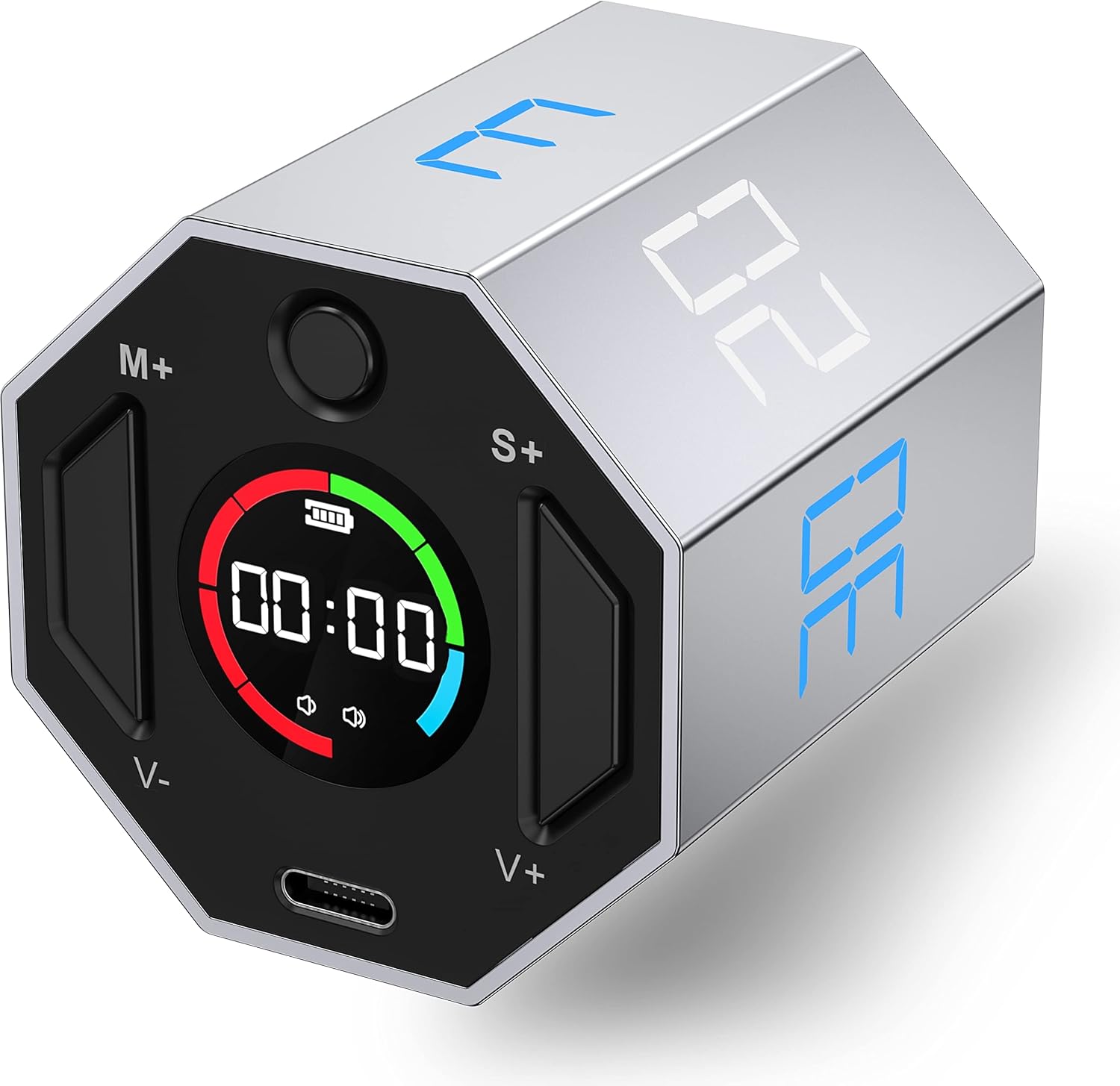Visual Timer Rechargeable Digital Desk Cube Timer