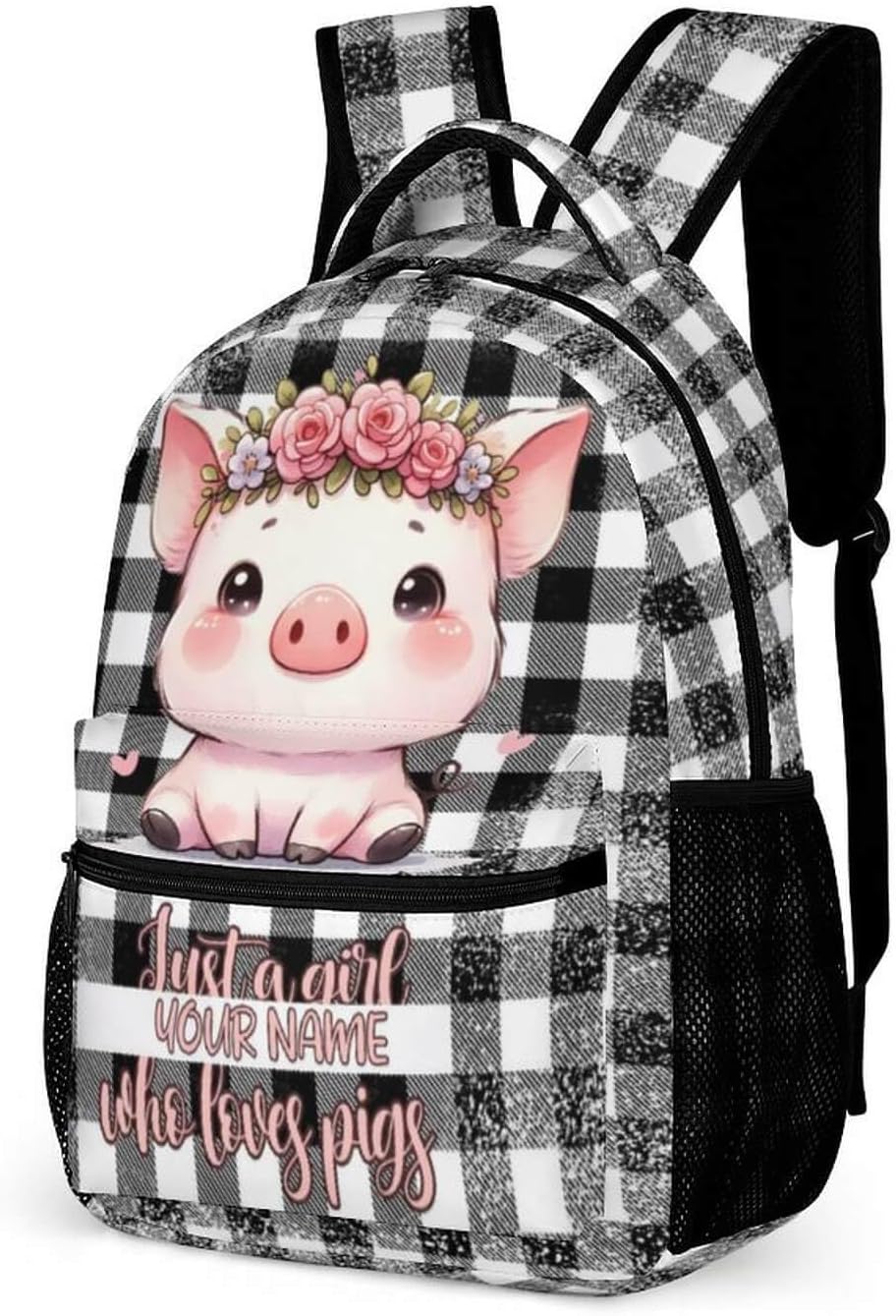 Amazon.com | Homieblanket Custom Pig Backpack for Kids Girls Boys ...