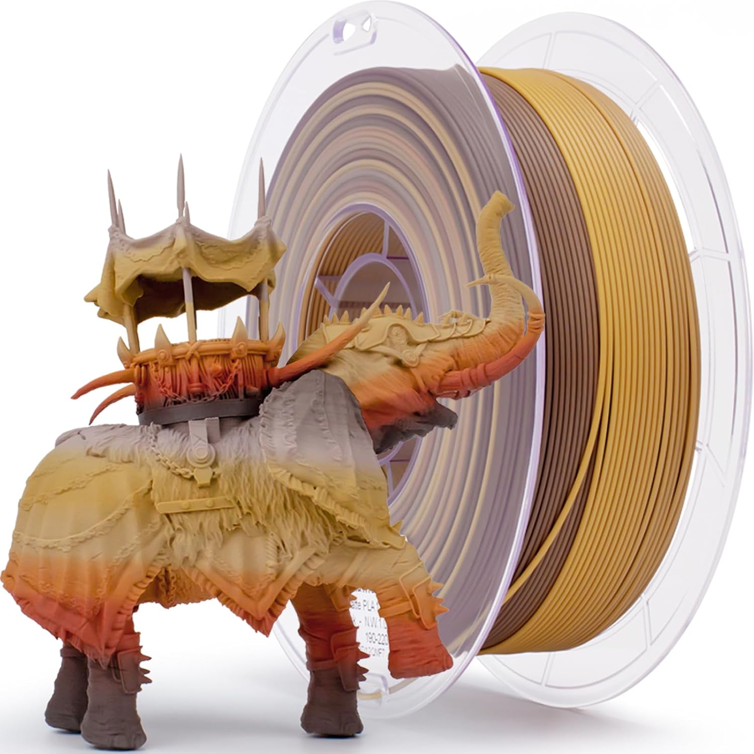 ZIRO Matte Multicolor PLA Filament 1.75mm, Fast Gradient Matte 3D ...