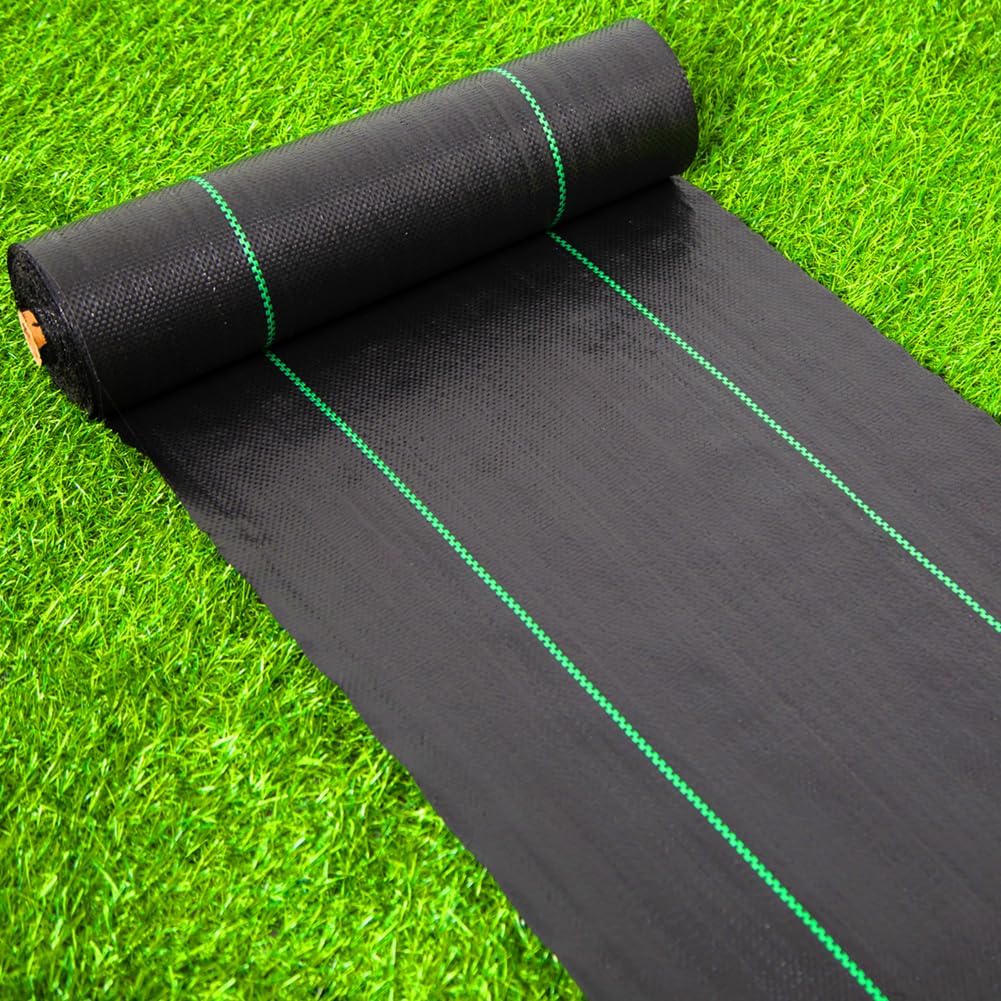 Amazon.com : VEVOR Weed Barrier Landscape Fabric, 4*50FT Heavy Duty ...