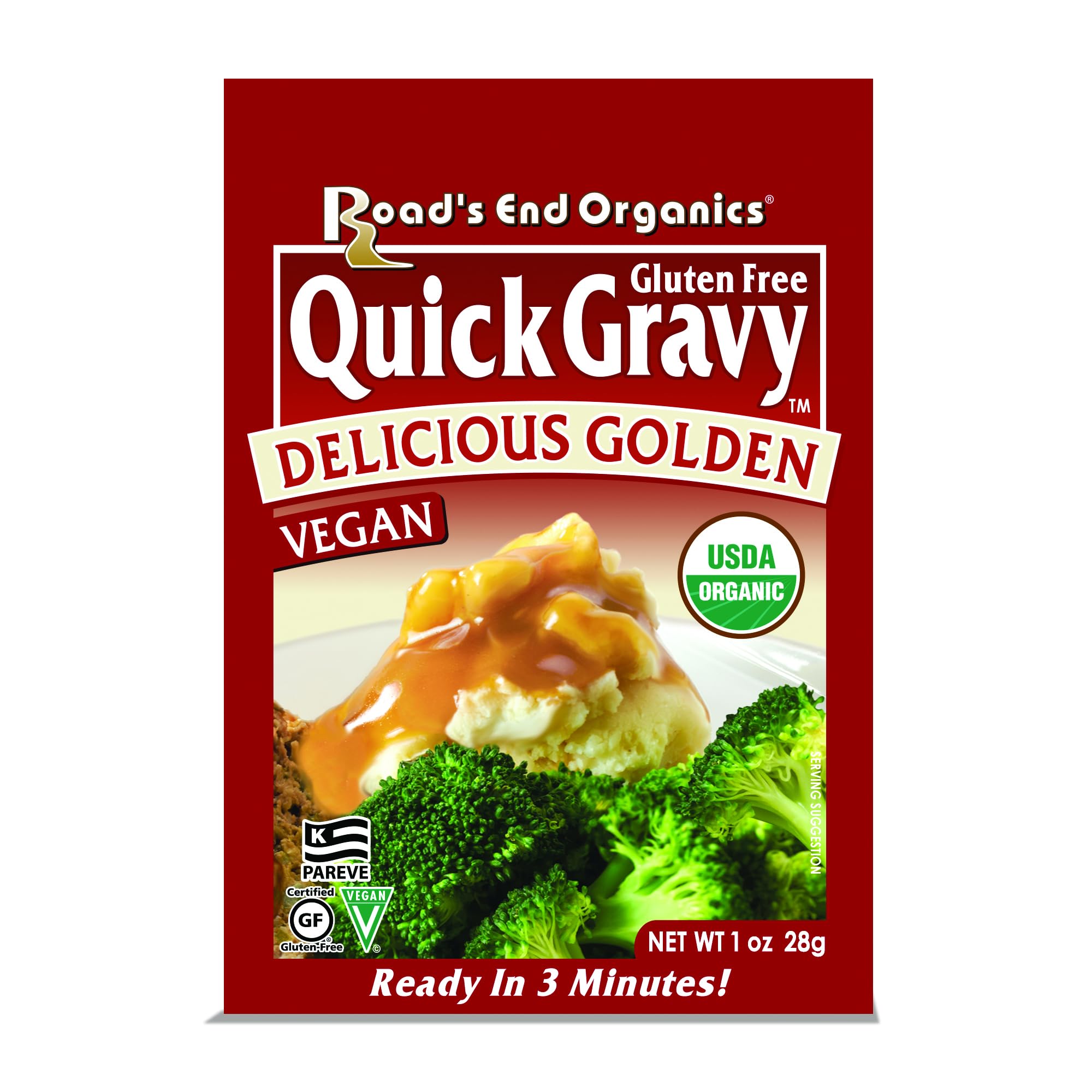 Amazon.com : Roads End Organics Delicious Golden Organic Gravy Mix ...