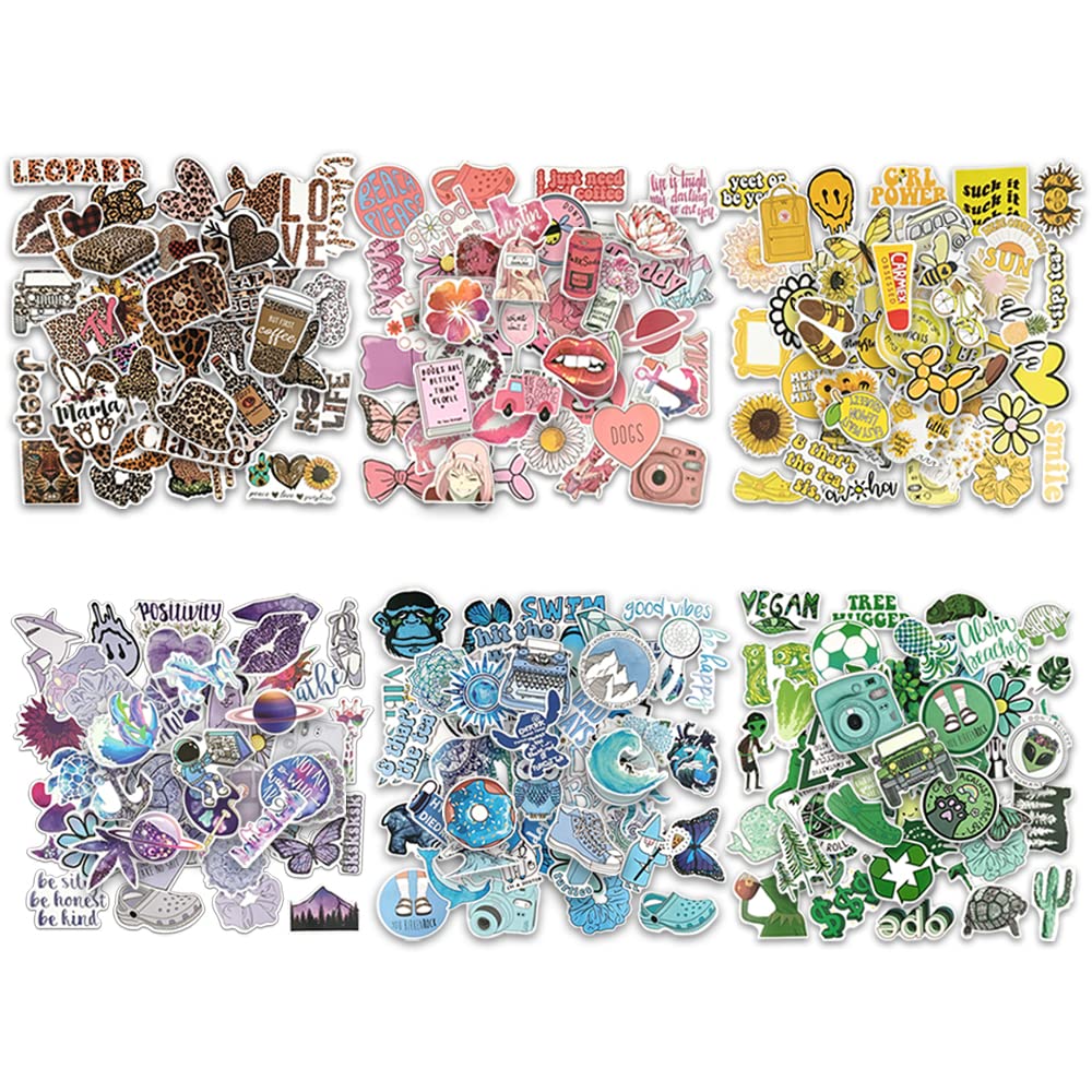 Buy 300 pcs Stickers Pack, Cool Random Pattern Stickers, Waterproof ...