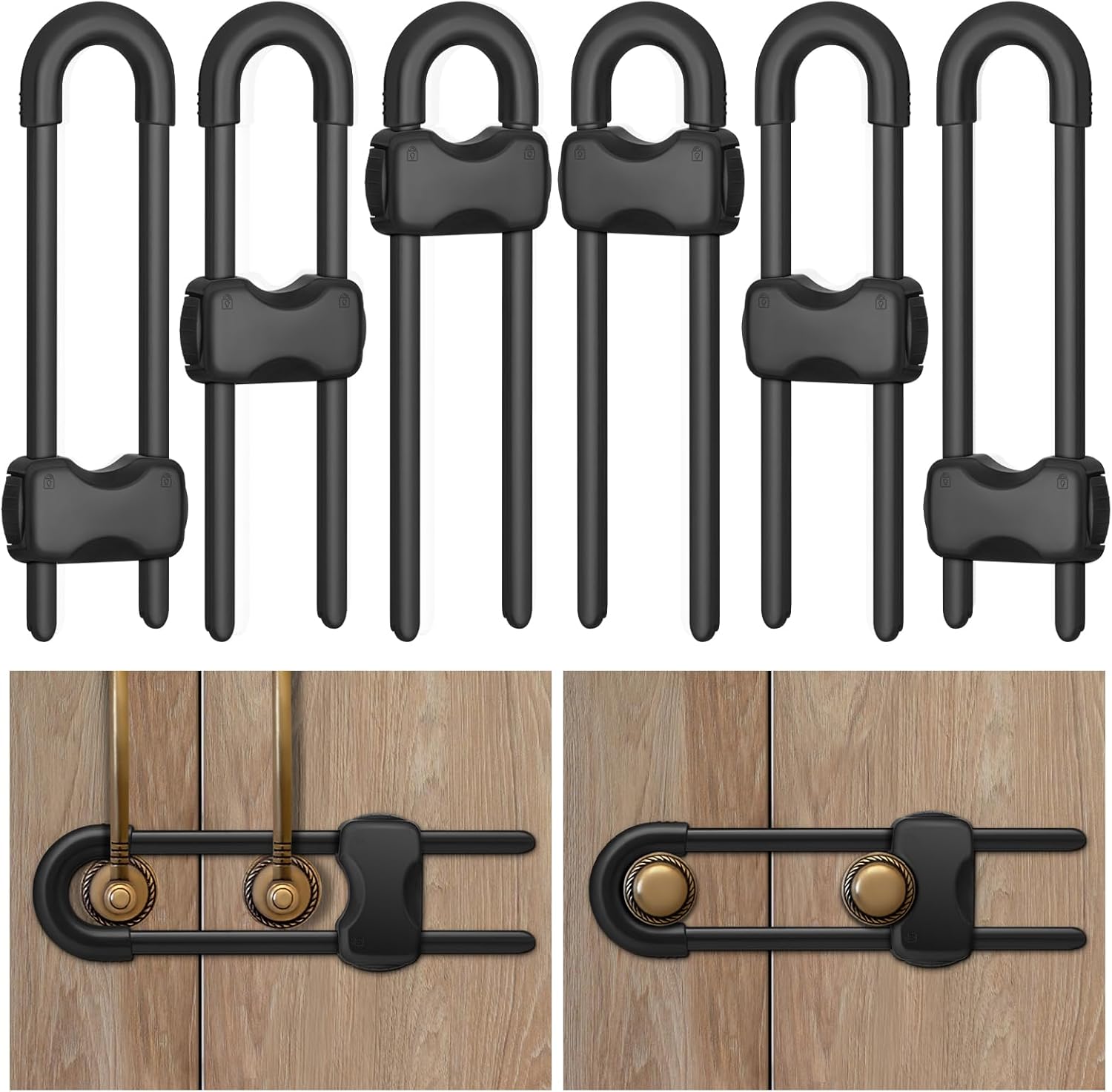 Amazon.com: Cabinet Locks Baby Proofing,Child Proof Cabinet Locks,6 ...