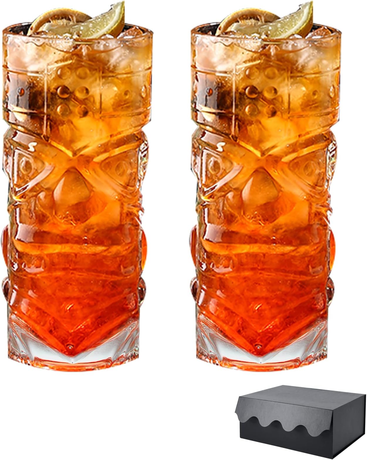 Amazon.com | BPFY 2 Pack 14oz Hawaiian Tiki Glasses for Cocktails ...