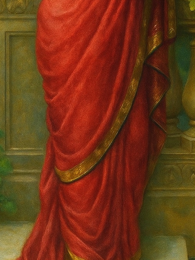 Watch Kunj Cart Raja Ravi Varma Paintings | Beautiful Lady in Red Saree ...