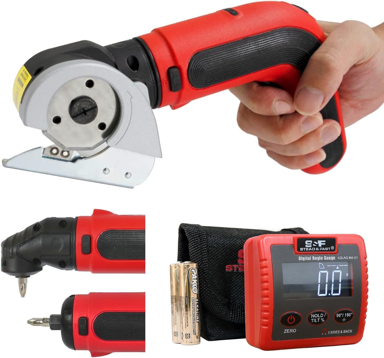 S&F STEAD & FAST Cardboard Cutter Electric Scissors Heavy Duty, 4V ...