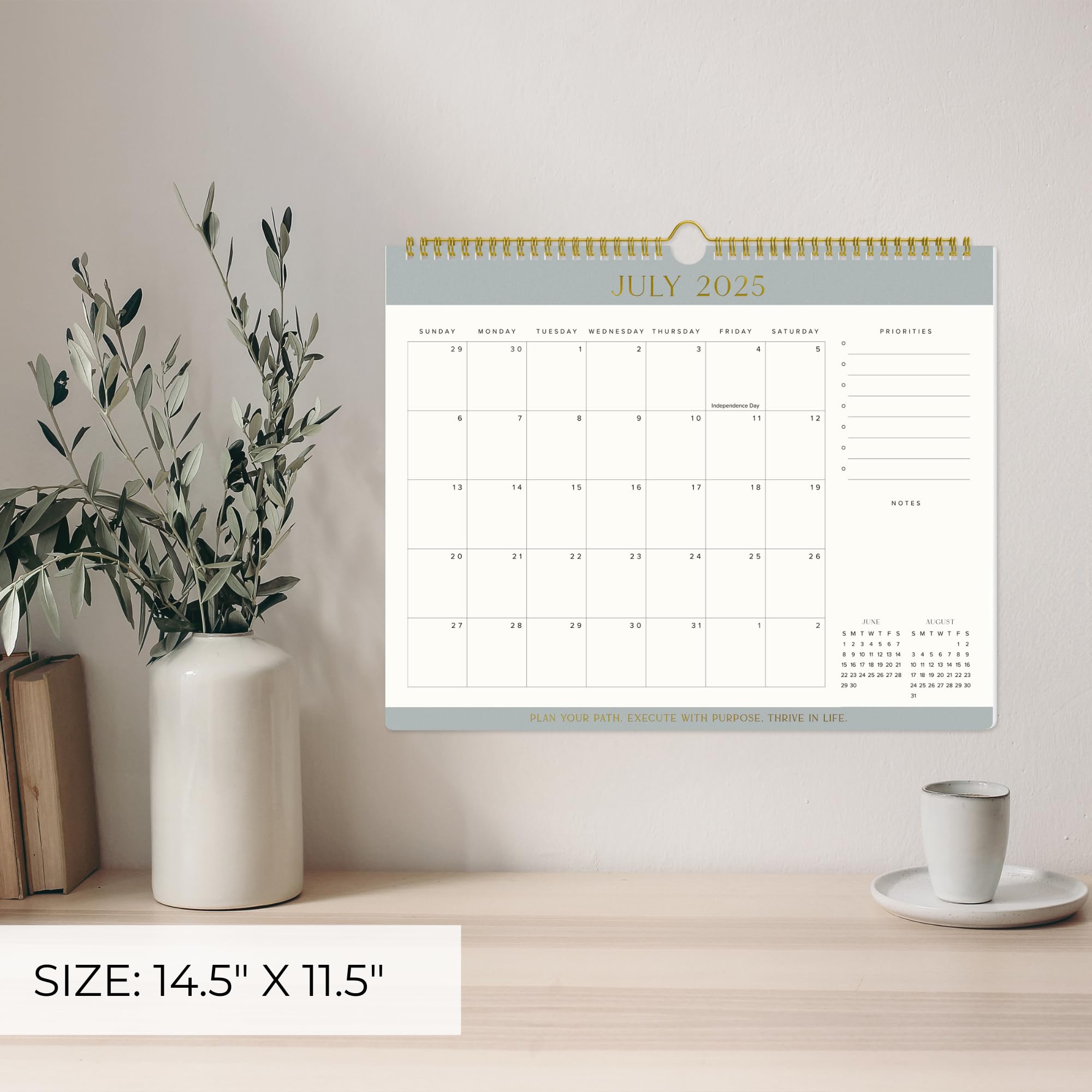 Snapklik.com : Aesthetic 2025-2026 Wall Calendar - Runs From January ...