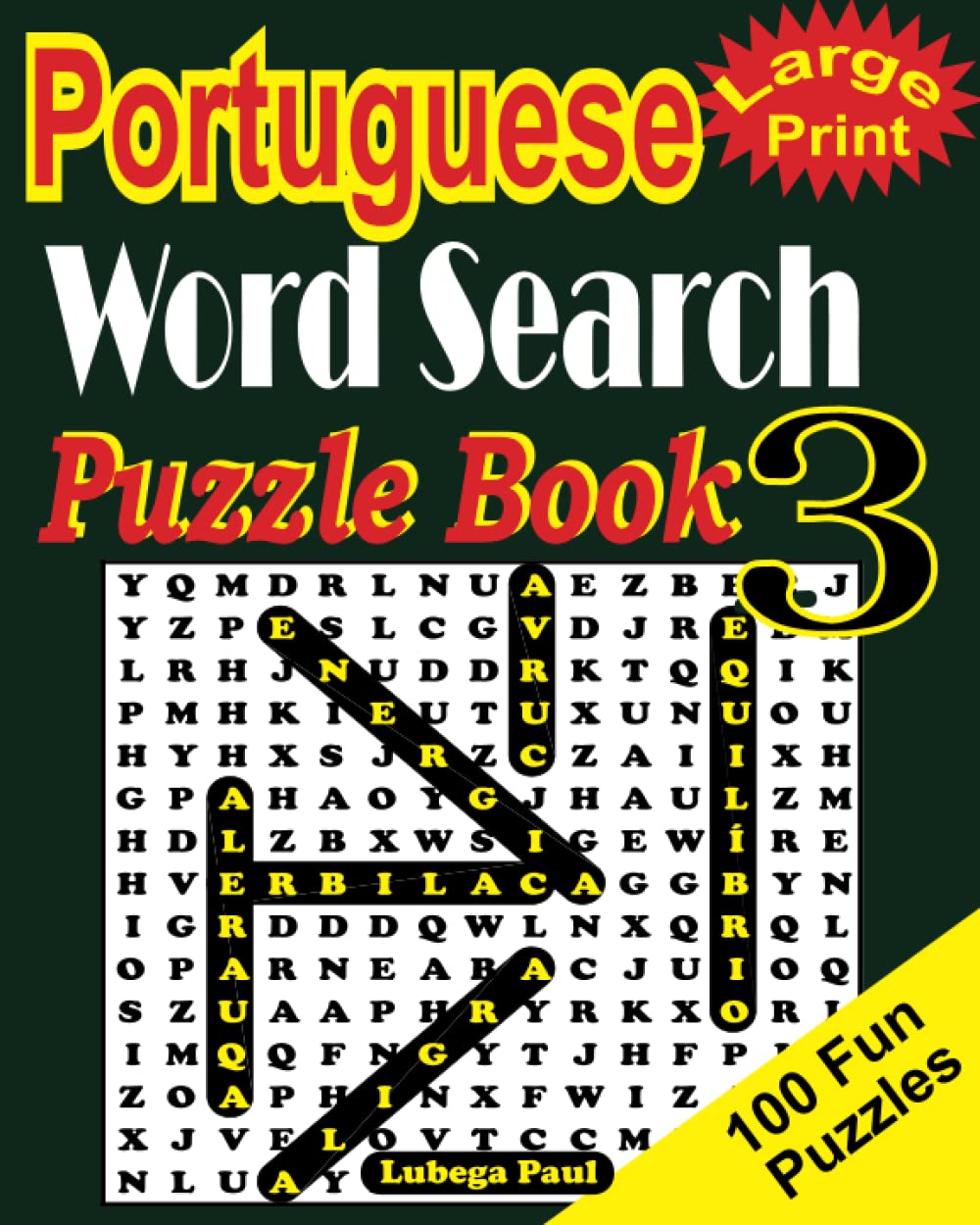 Large Print Portuguese Word Search Puzzle Book 3 Busca Da | Desertcart ...