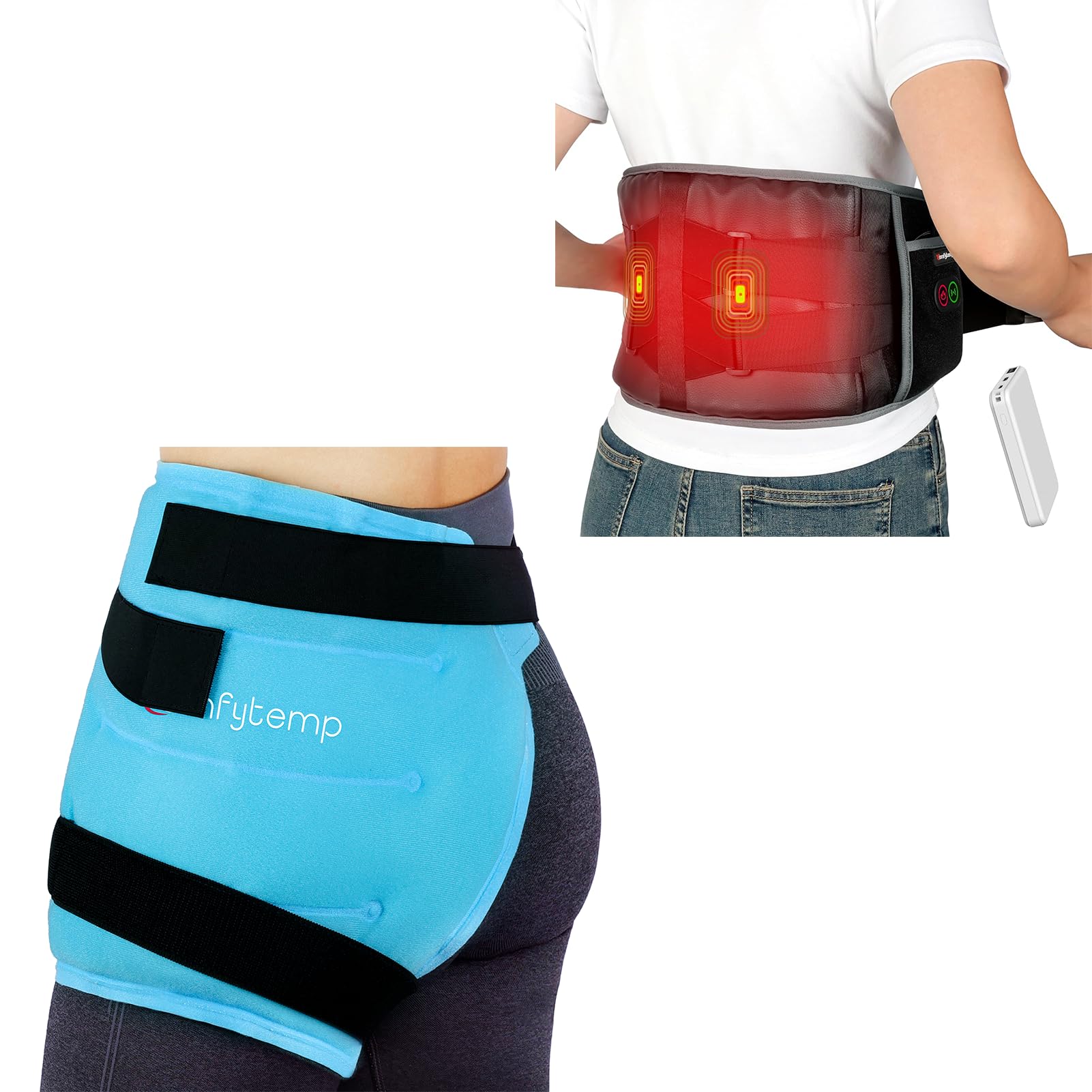 Amazon.com: Comfytempp Large Hip Ice Pack Wrap for Hip Replacement ...
