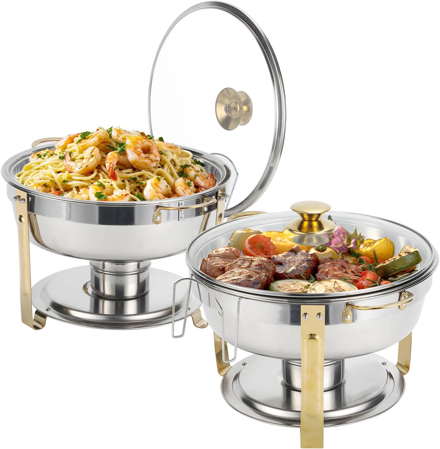 Amazon.com: Cuisinart 7BSR-28 Stainless 11-Inch Round Buffet Servers ...