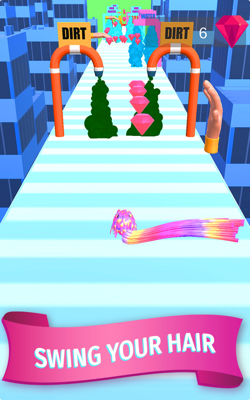 Pony tail Hair wave Flip Challenge : Doll Hair Dash - App on Amazon ...