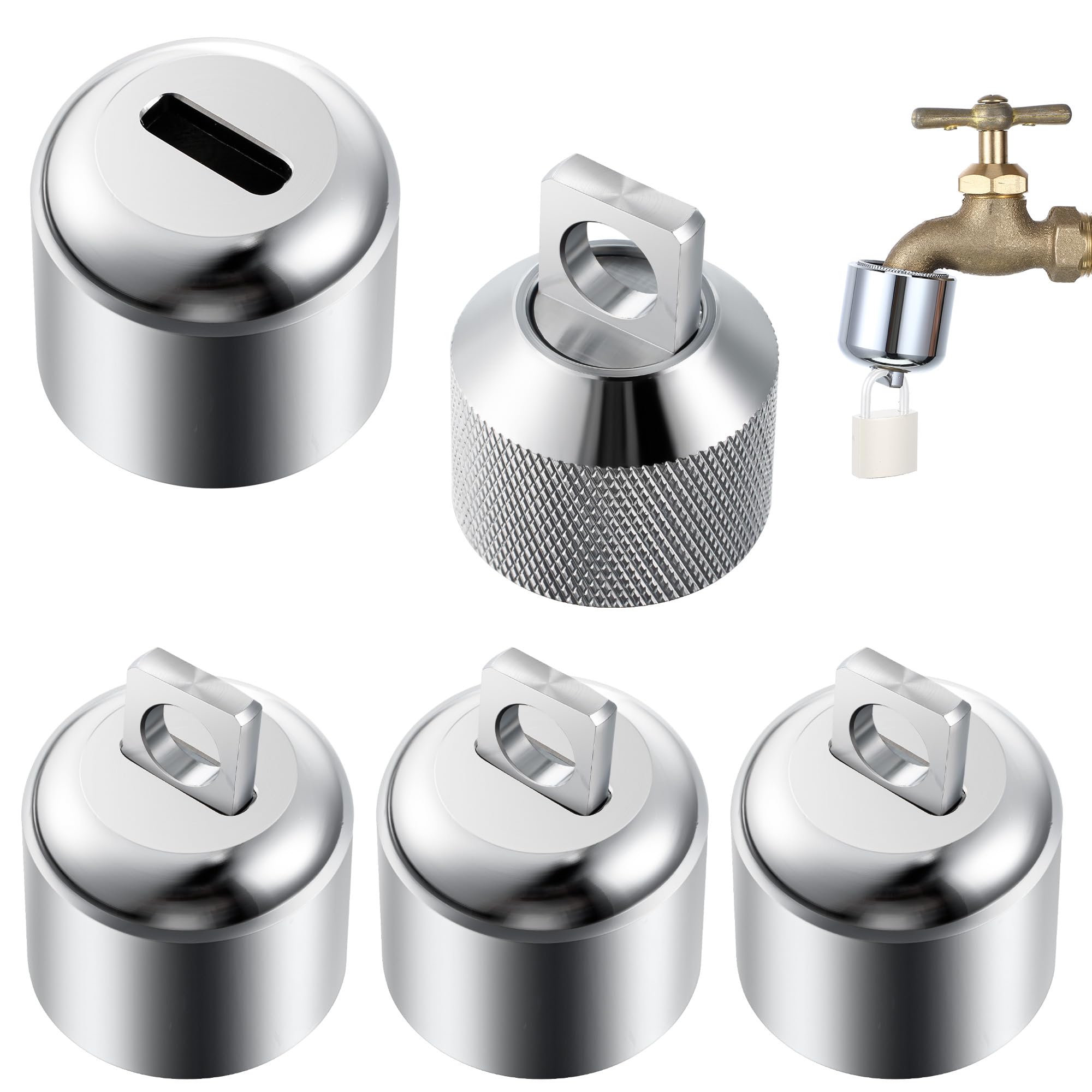 Amazon.com: Enhon 4 Pack Hose Locks, Heavy Duty Brass Construction ...