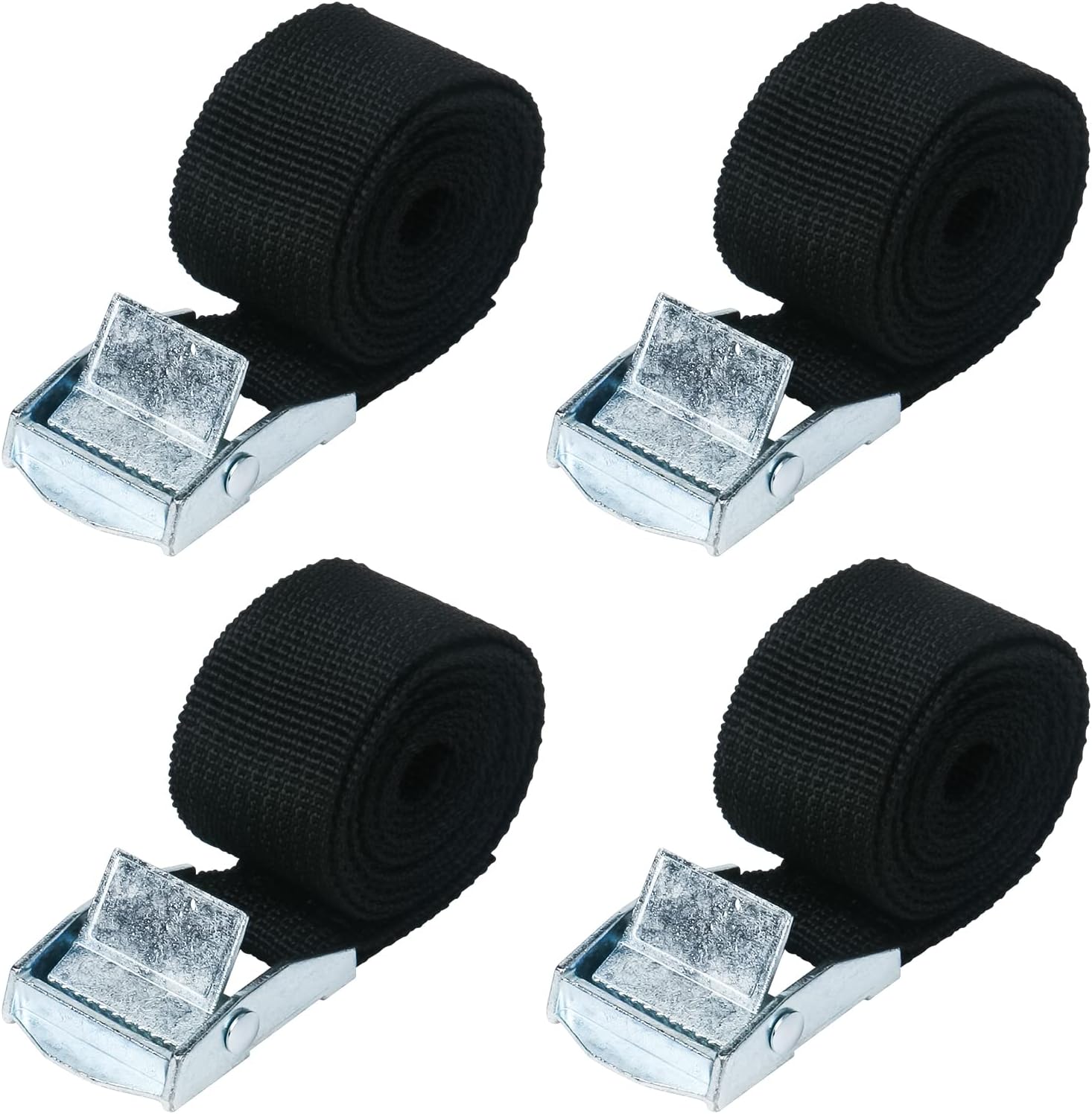 Tie Down Straps, 2M Heavy Duty Tensioning Belts, 4 Pack Adjustable ...