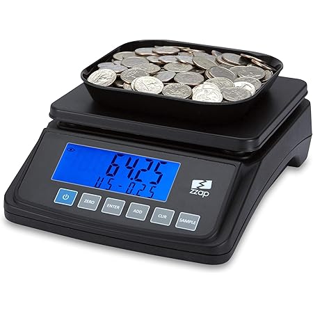 Amazon.com : ZZap MS10 Coin Counting Scale - Money Cash Currency ...