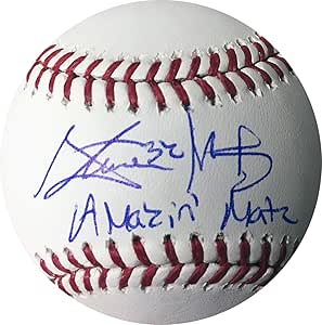 Steven Matz Autographed MLB Ball Inscribed Amazin Matz(MAB – SMATZMLB6 ...