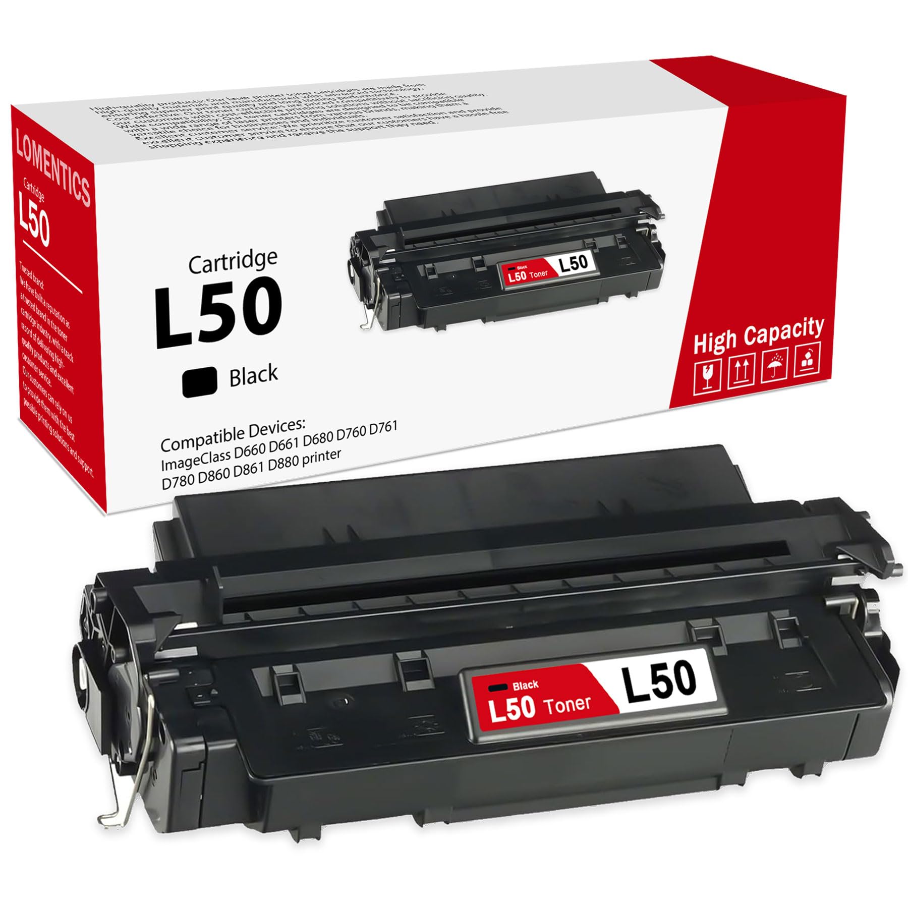 Amazon.com: L50 Toner Cartridges Black 1 Pack Compatible L-50 6812A001 ...