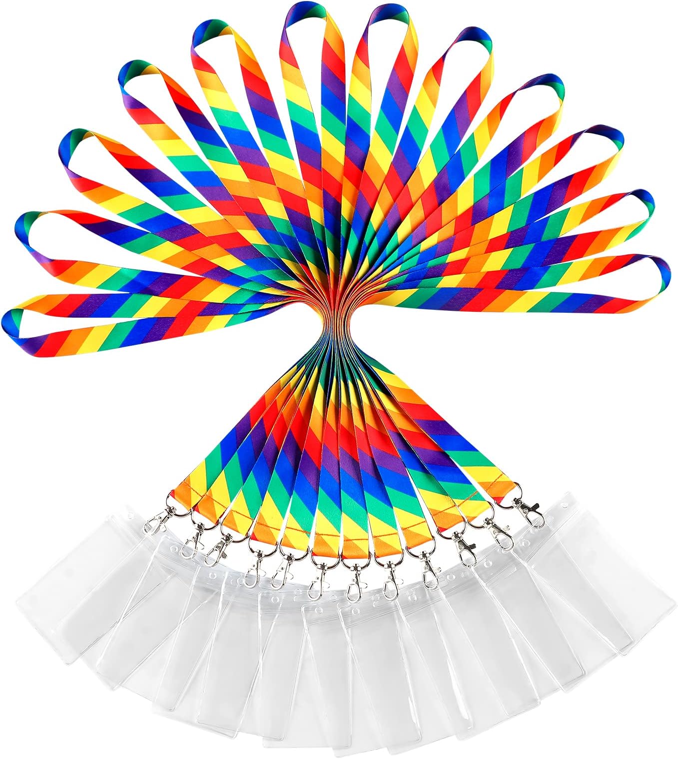 Amazon.com : ReliThick 100 Set Lanyard with Waterproof ID Card Holder ...