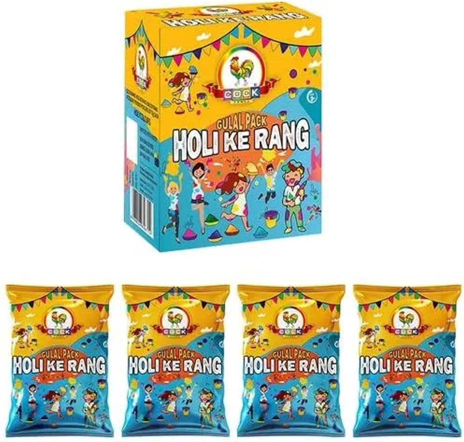 Holi Gulal | Holi Ke Rang Giftbox | Gulal Packets (Multicolour) | Holi ...