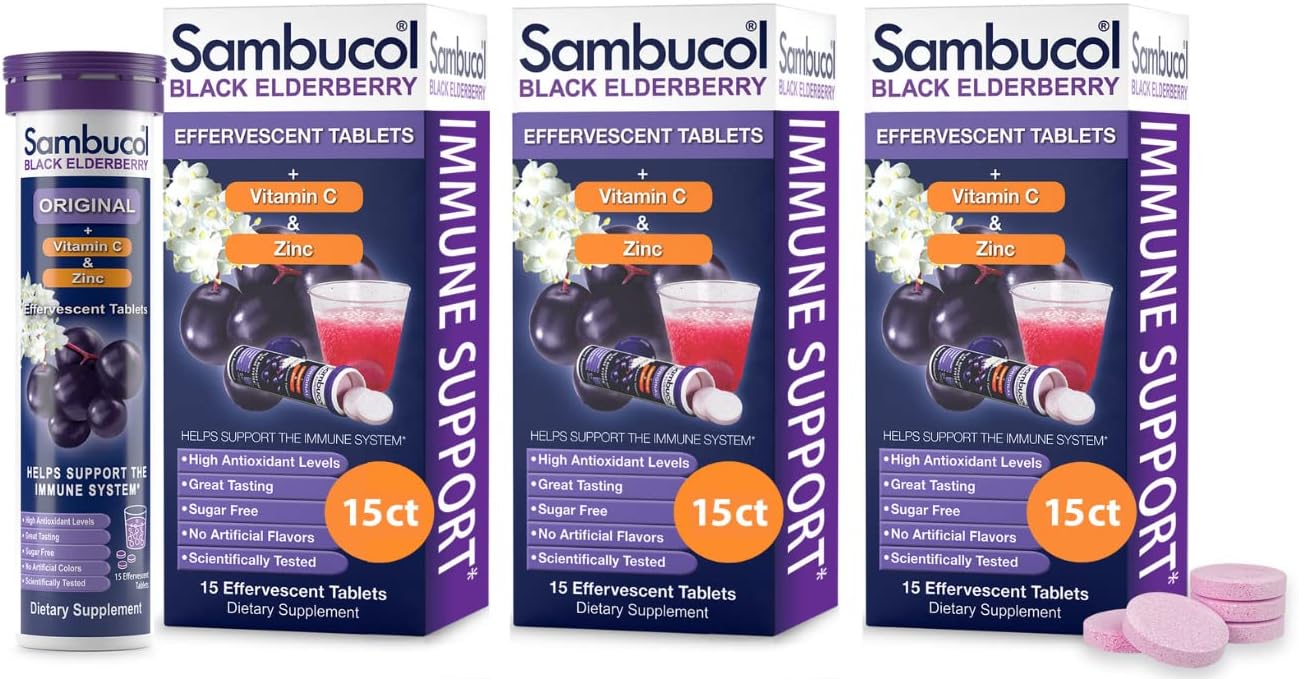 Amazon.com: Airborne® Effervescent Tablets - Electrolyte Replenisher ...