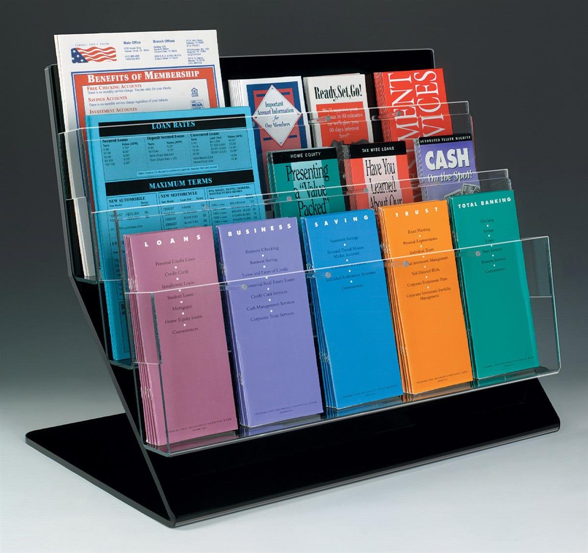 Snapklik.com : 3 Tier Counter Literature Rack