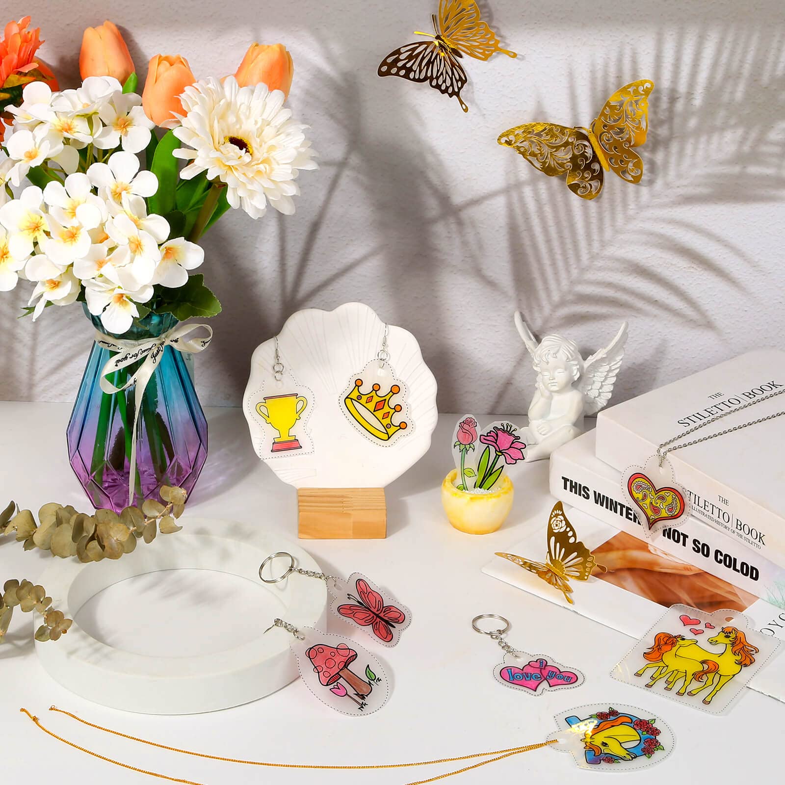 Snapklik.com : Cridoz 18 Pieces Shrinky Plastic Sheets, Shrink Paper ...