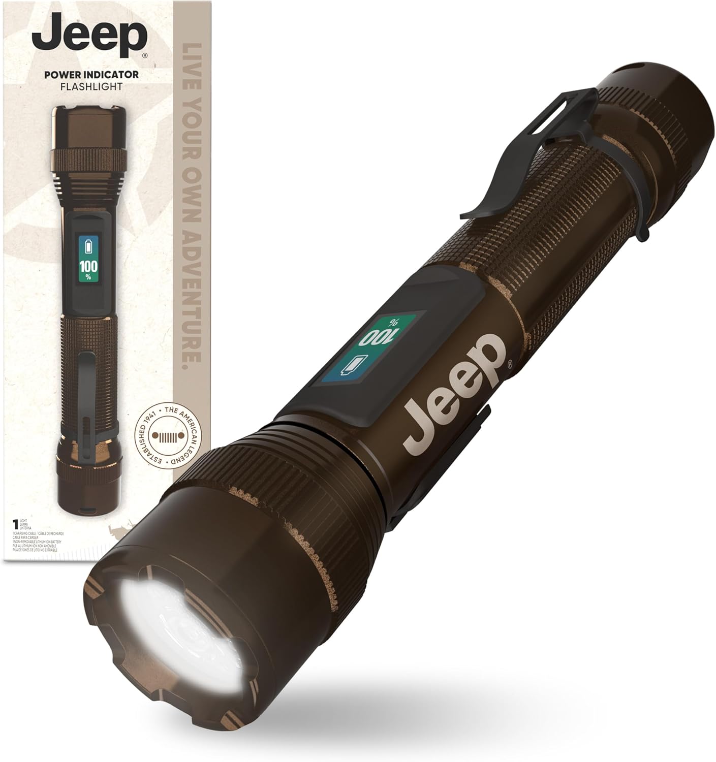 Amazon.com: Energizer Jeep Power Indicator Rechargeable LED Flashlight ...