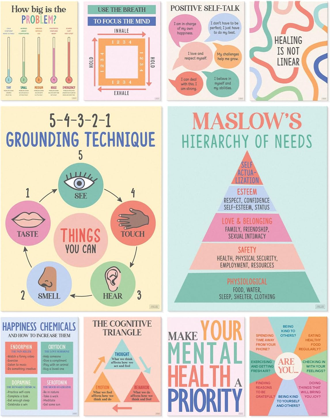 S&O Mental Health Posters for Office & School - Mental Health Office ...