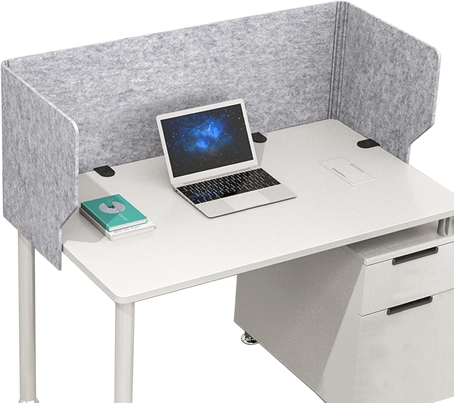 WORDFUN Privacy Free Standing Panel For Office Desk, Foldable ...