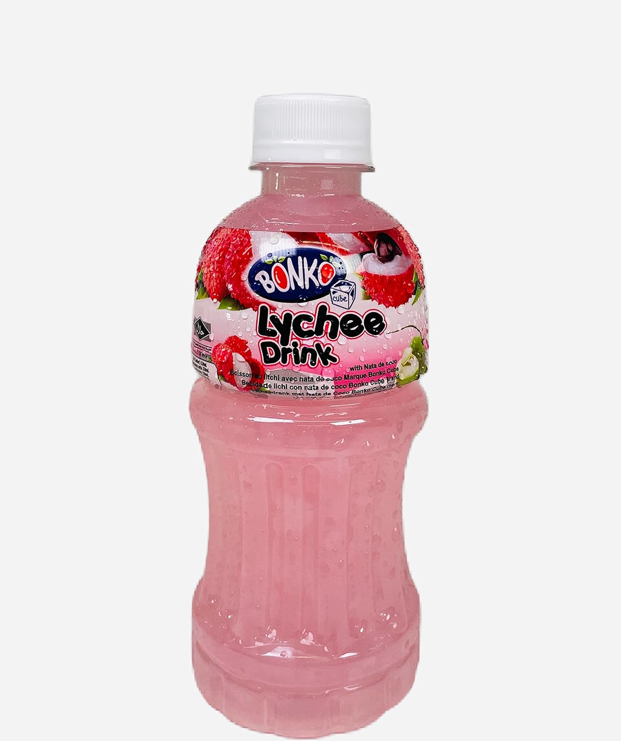 Bonko Just Drink Lychee Drink with NATA de Coco 320ml (6 Bottles ...