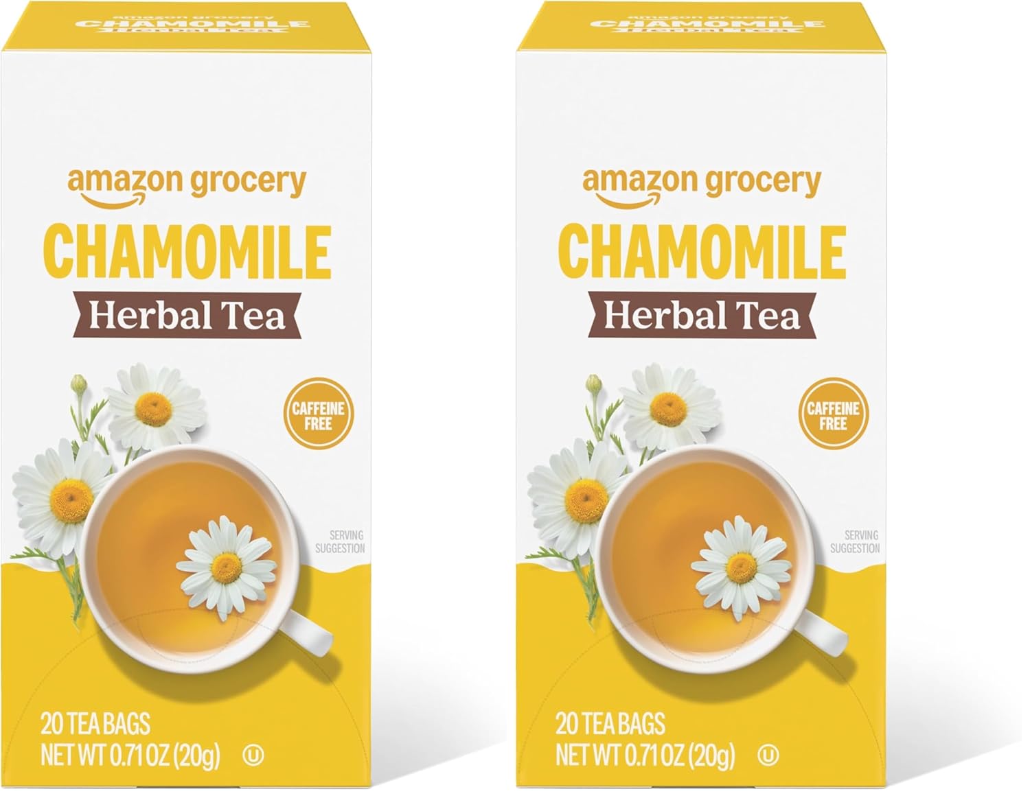 Amazon.com : Amazon Grocery, Chamomile Herbal Tea Bags, 20 Ct, Pack of ...