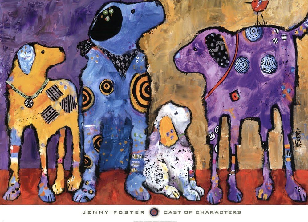 Amazon.com: Cast of Characters by Jenny Foster Art Print, 36 x 26 ...