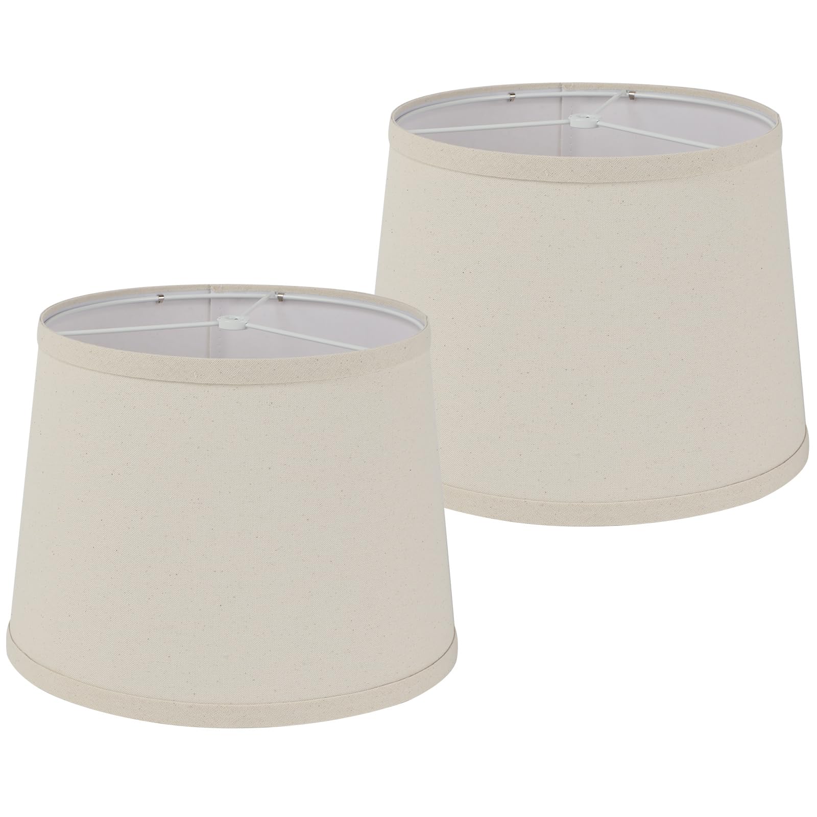 Set of 2 Medium Fabric Lampshades for Table Lamp&Floor Lamp,12 Inch ...
