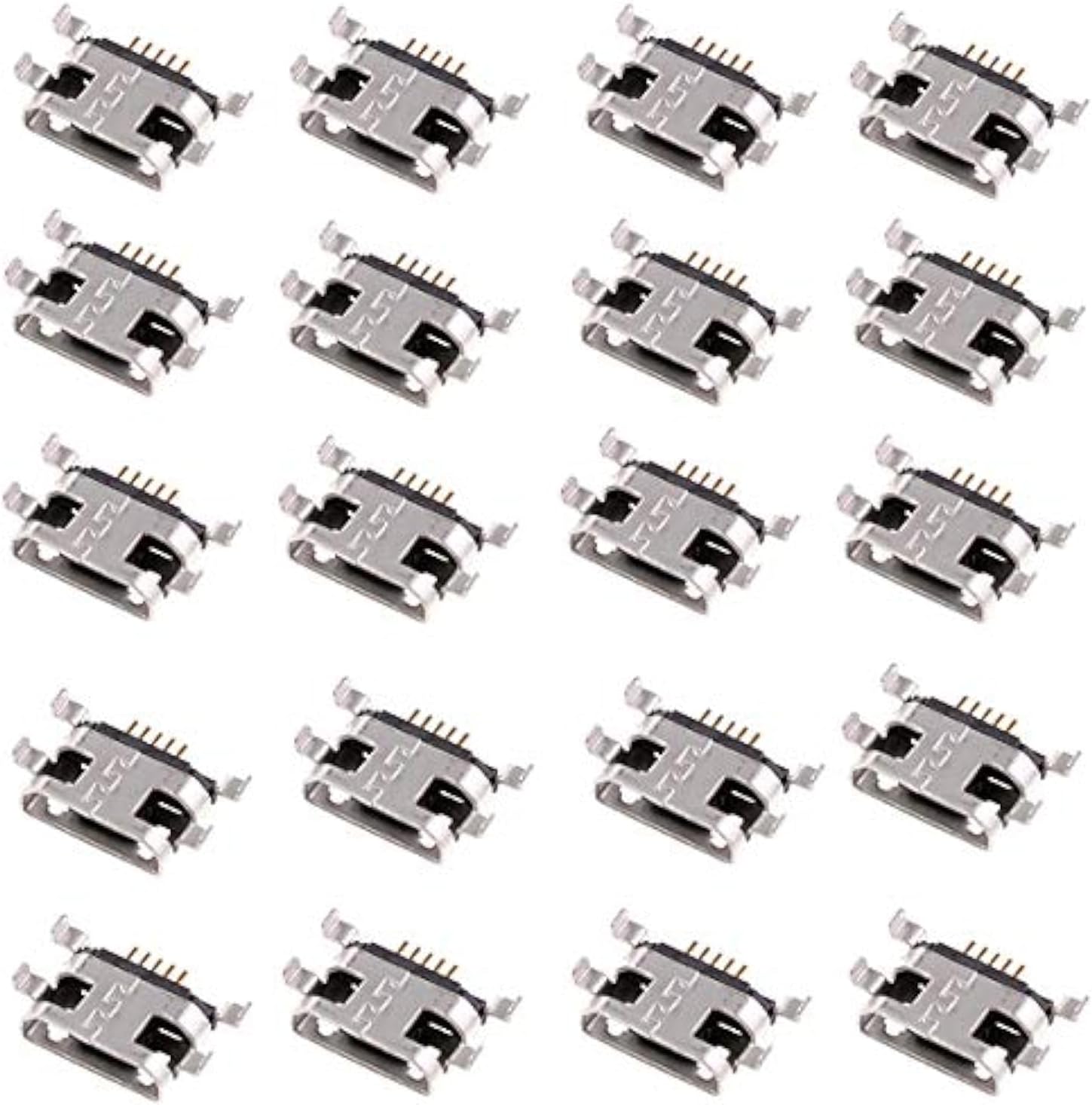 RUNCCI-YUN 100pcs Micro USB buchse,Micro USB buchse löten Typ B,5-polig ...